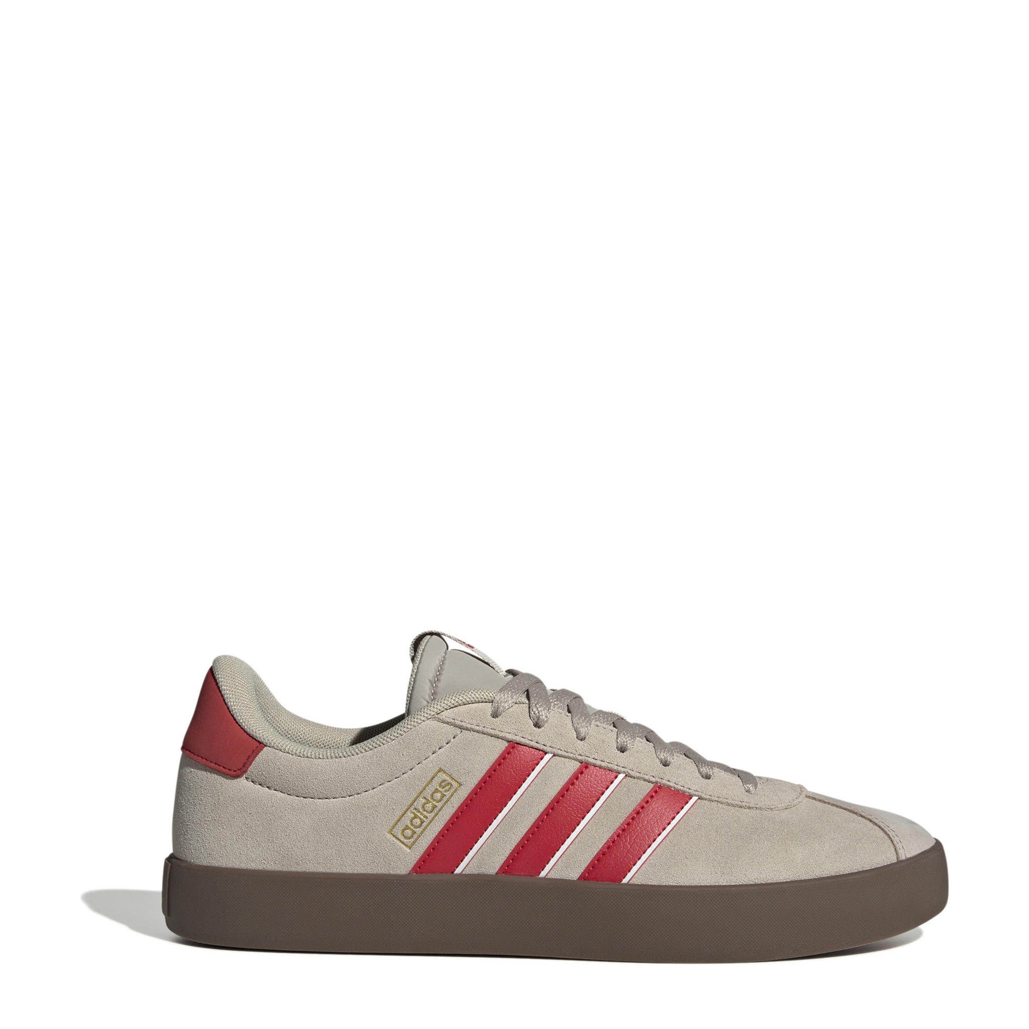 adidas Sportswear VL Court 3.0 sneakers beige/rood | wehkamp