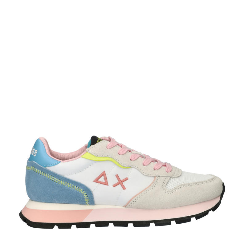 SUN68 Ally Color Explosion suède sneakers wit/multi | wehkamp