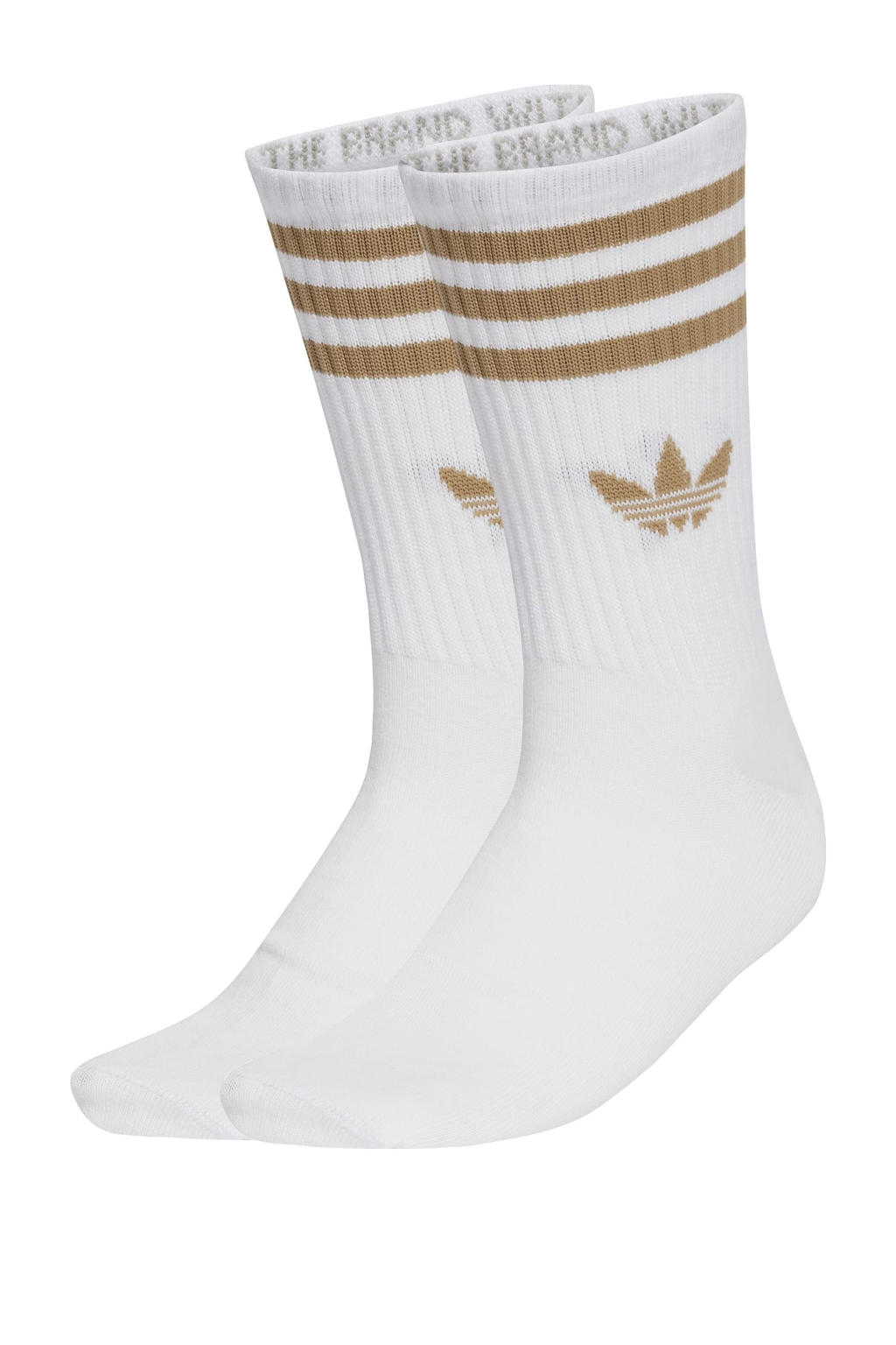 adidas Originals sokken - set van 3 wit/bruin | wehkamp