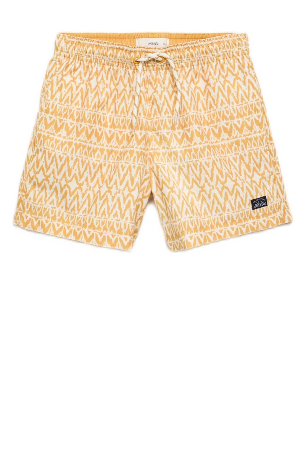 Mango Kids zwemshort geel/wit | wehkamp