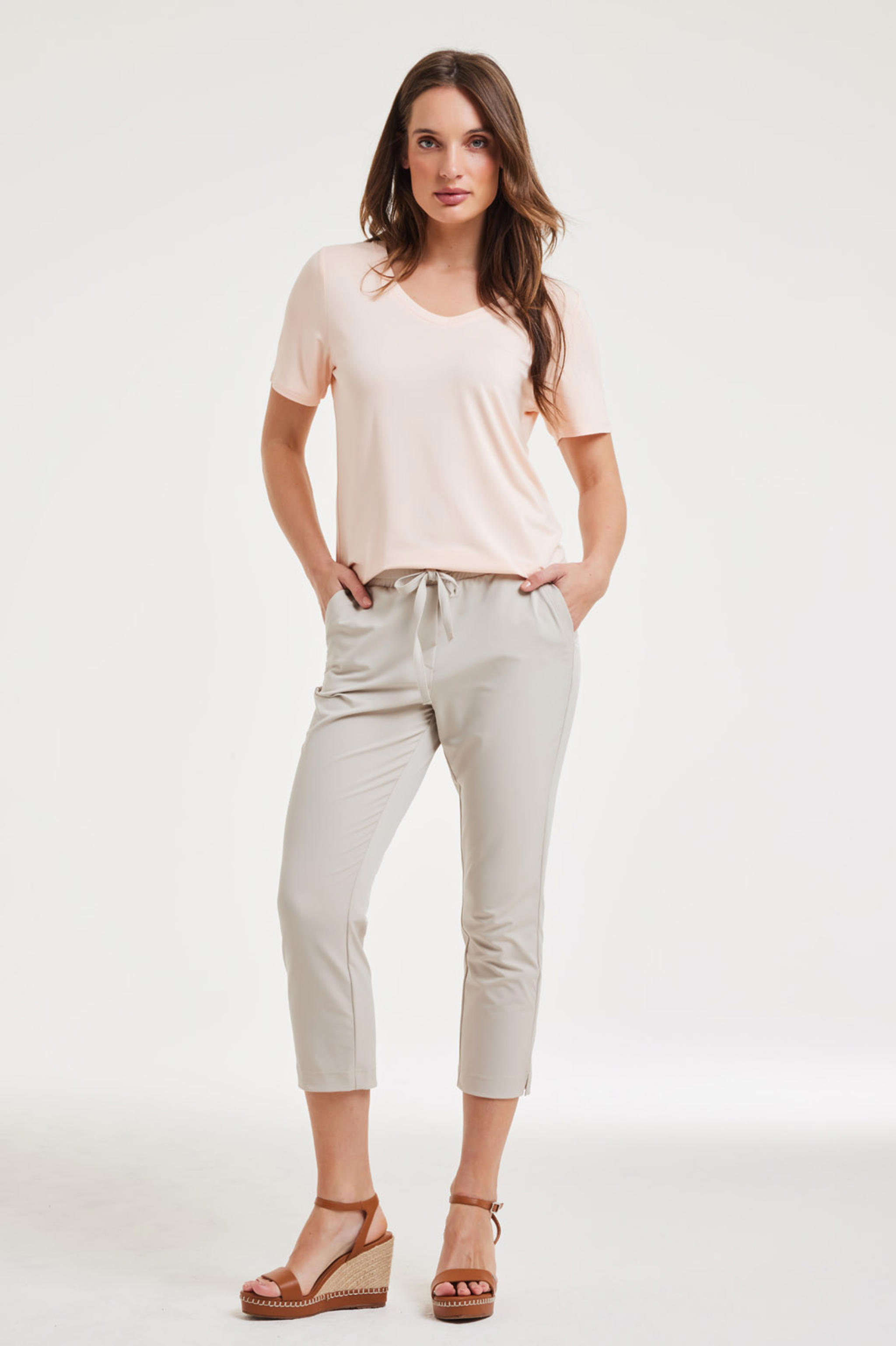 Didi straight regular waist broek ecru | wehkamp