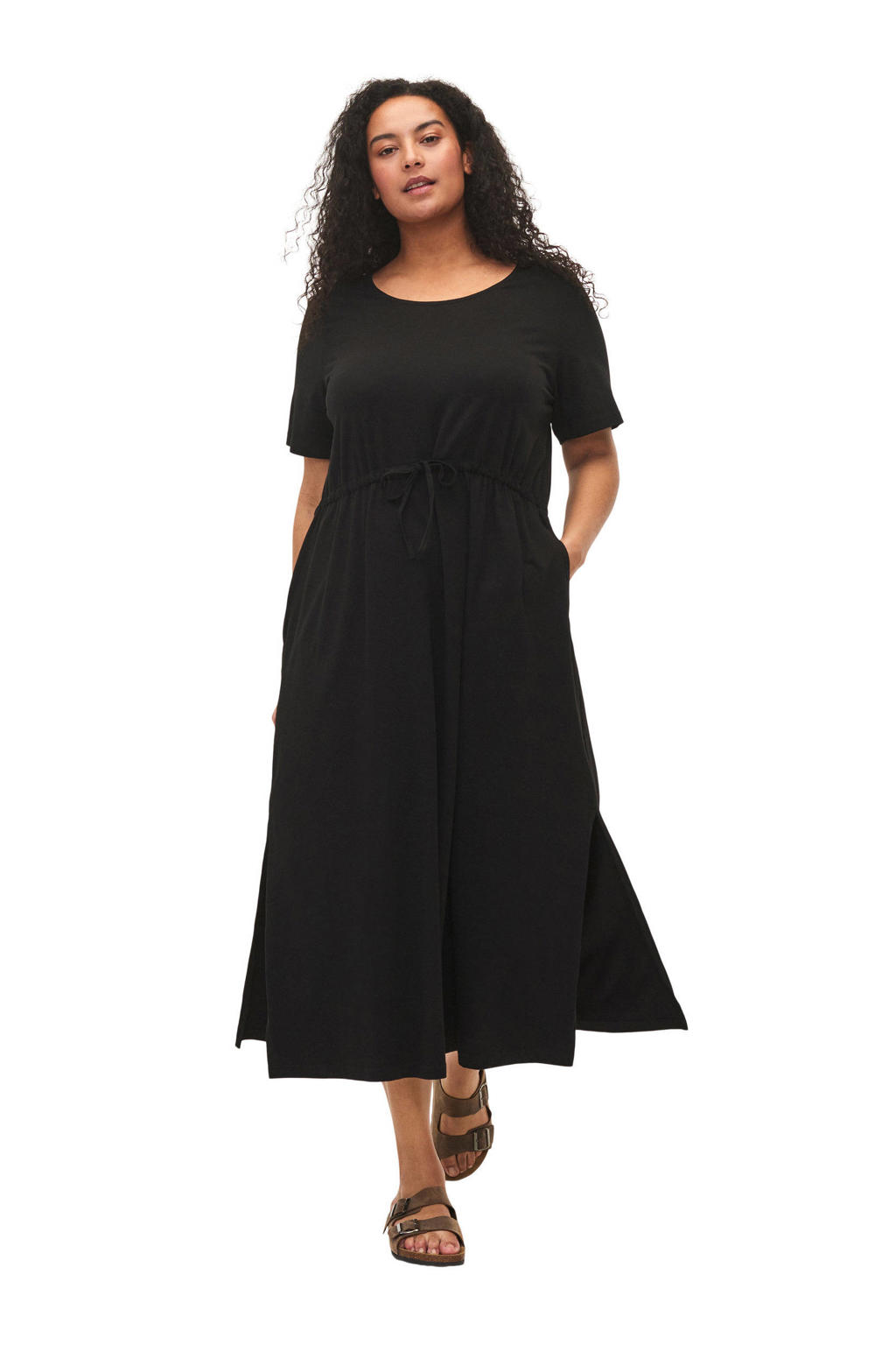 Zizzi A-lijn jurk zwart kopen? | Morgen in huis | wehkamp