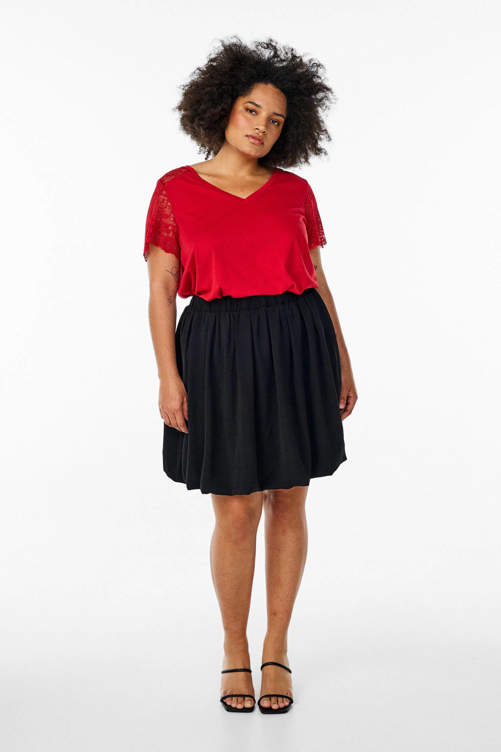 Zizzi T-shirt broderie kopen? | Morgen in huis | wehkamp