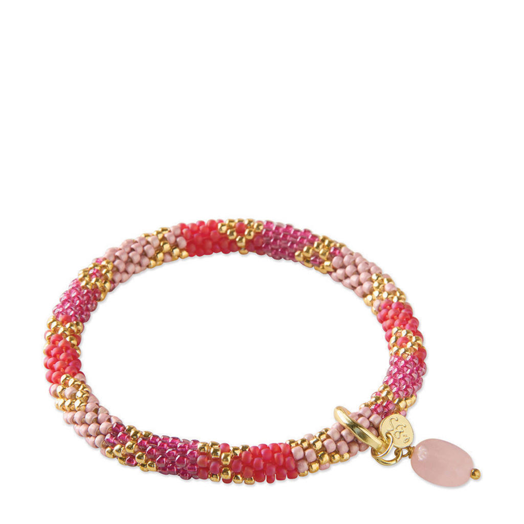 A Beautiful Story armband Artistic Rose Quartz | wehkamp