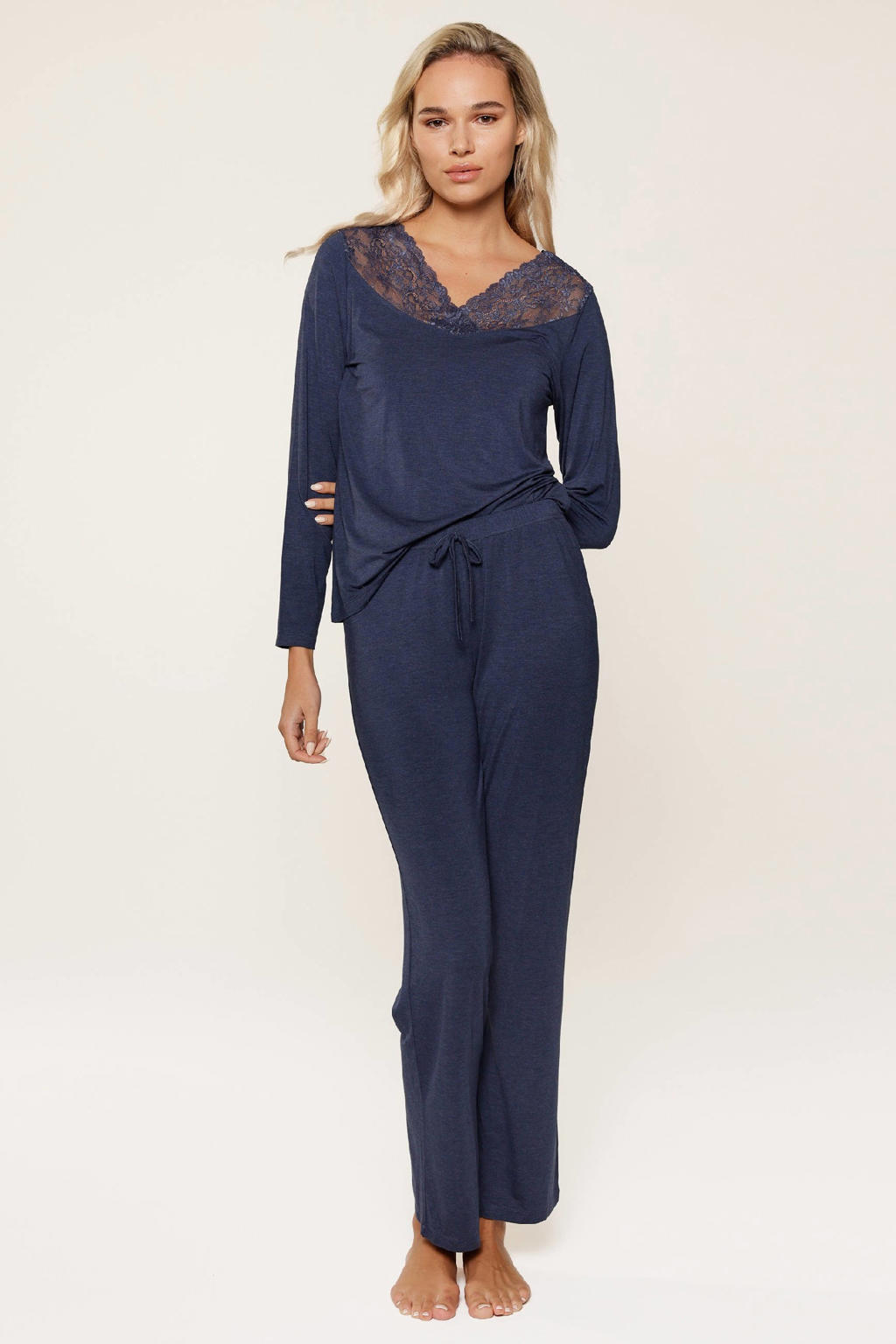 LingaDore pyjama donkerblauw kopen? | Morgen in huis | wehkamp