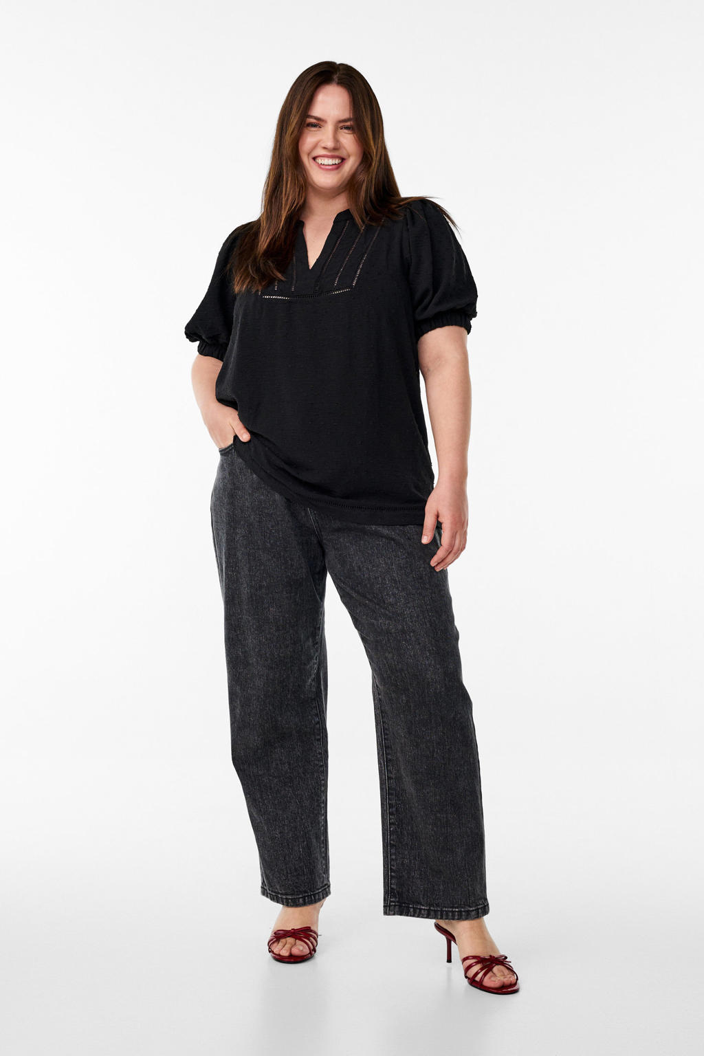 Zizzi top zwart kopen? | Morgen in huis | wehkamp