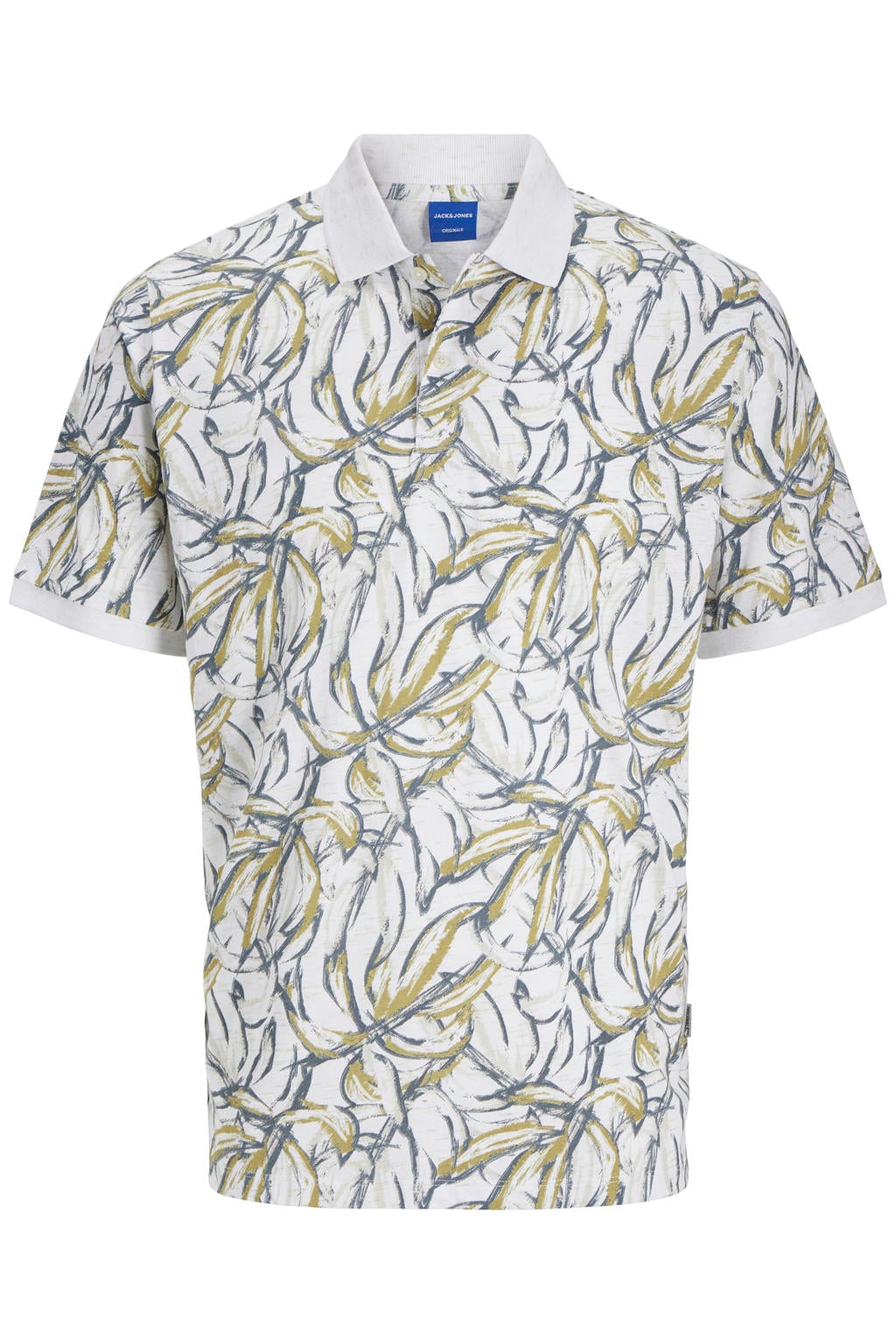 JACK & JONES PLUS SIZE regular polo met textuur wit | wehkamp