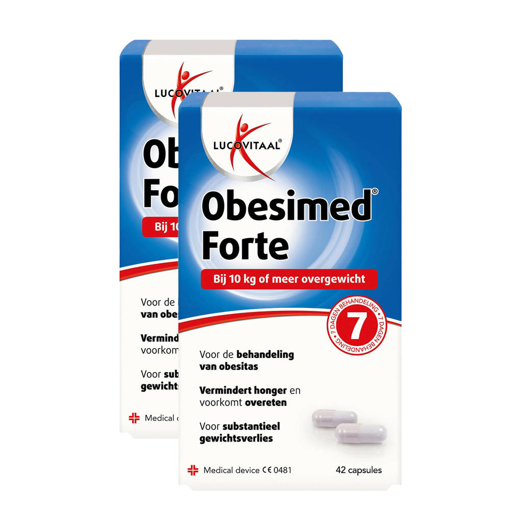 Lucovitaal duopack Obesimed Forte (blauw) CE - 42 capsules | wehkamp