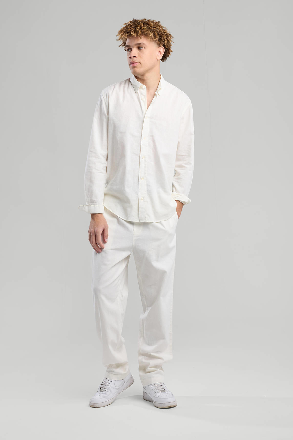 America Today straight casual broek wit | wehkamp