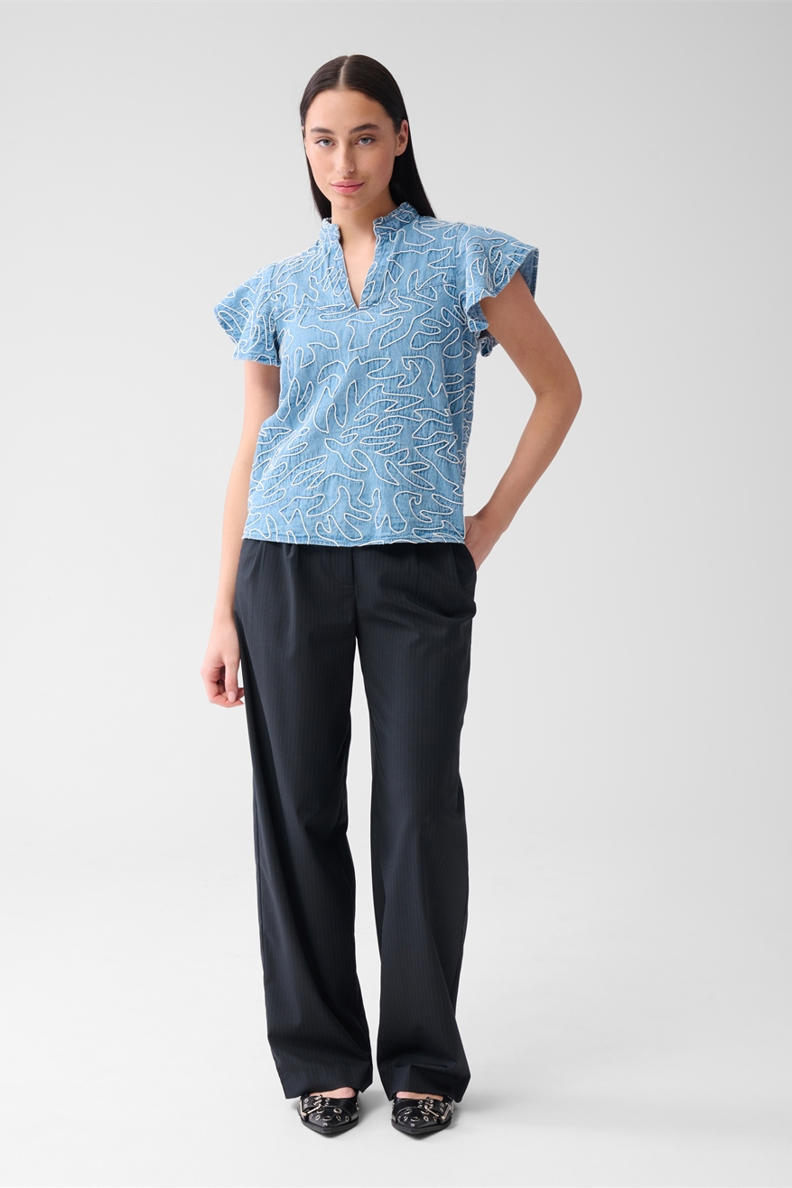 Shoeby top light blue denim kopen? | Morgen in huis | wehkamp