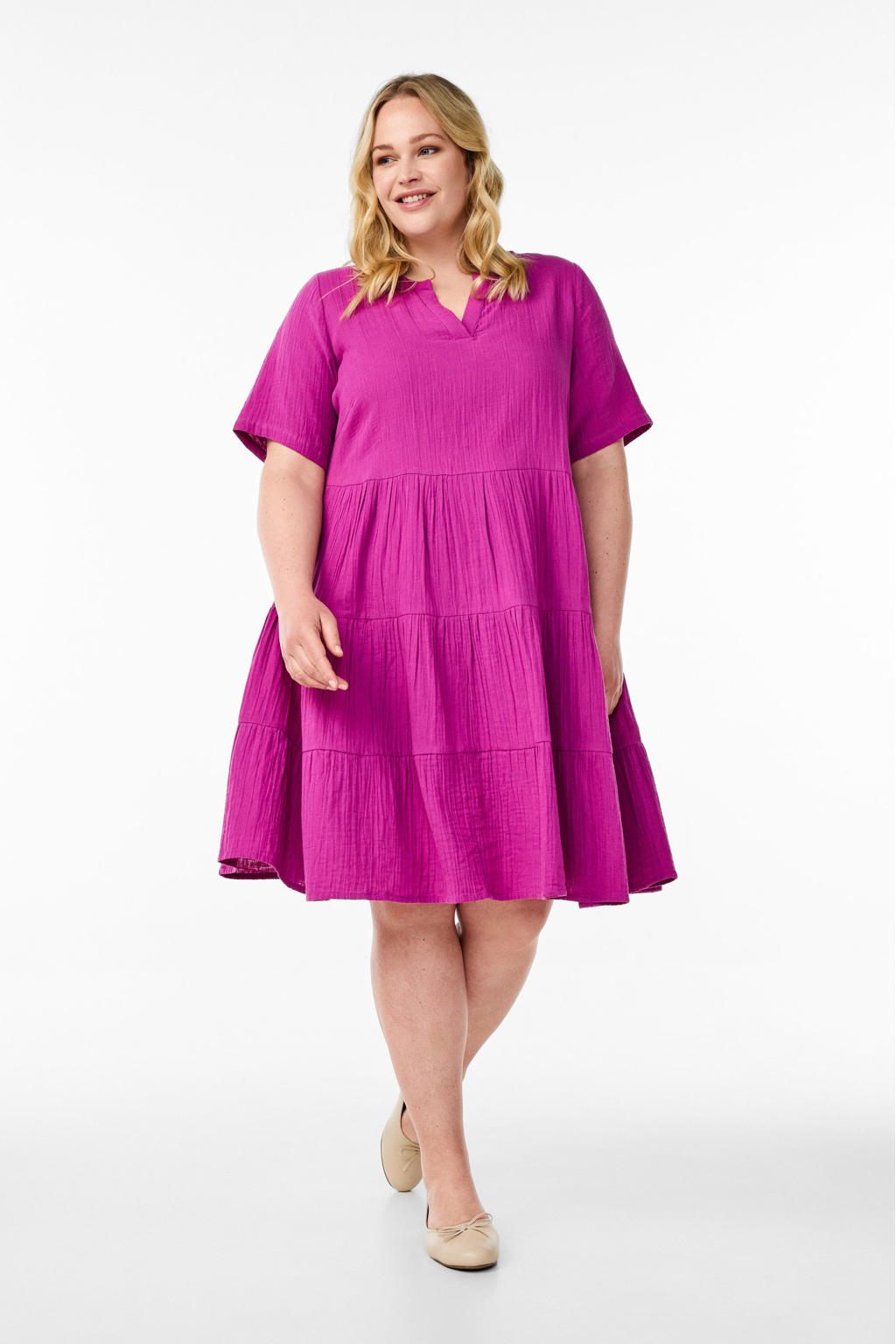 Zizzi zomerjurk violet kopen? | Morgen in huis | wehkamp