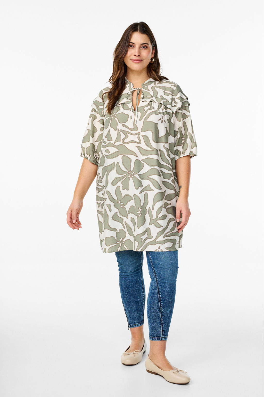 Zizzi tuniek kaki kopen? | Morgen in huis | wehkamp