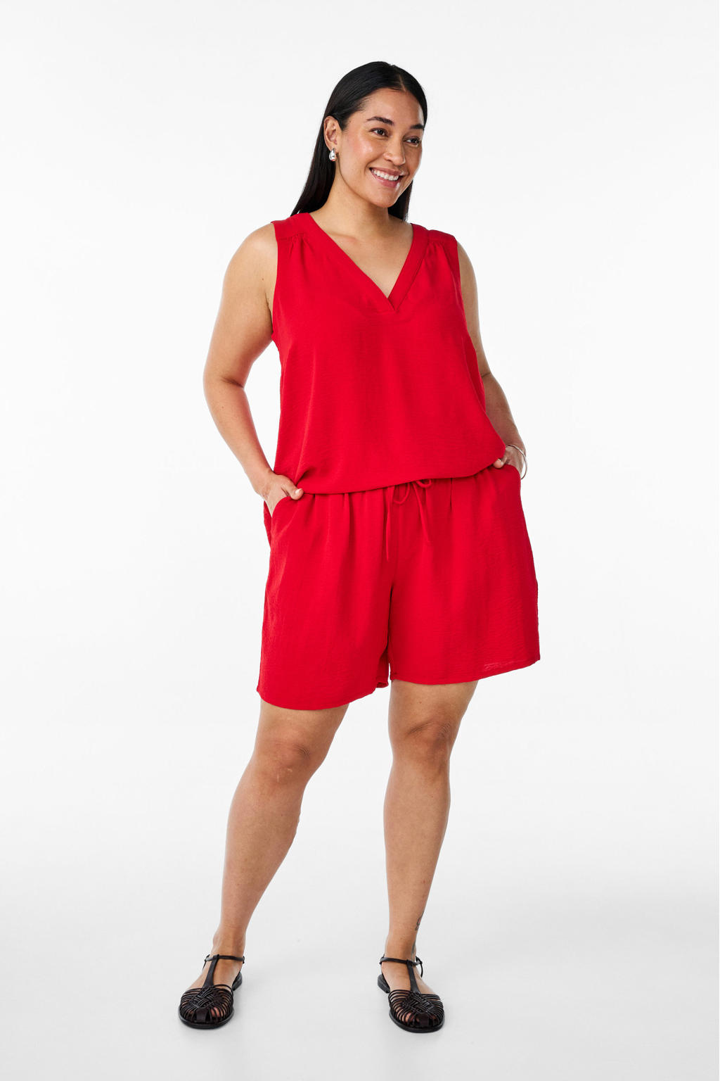 Zizzi regular waist casual short | wehkamp