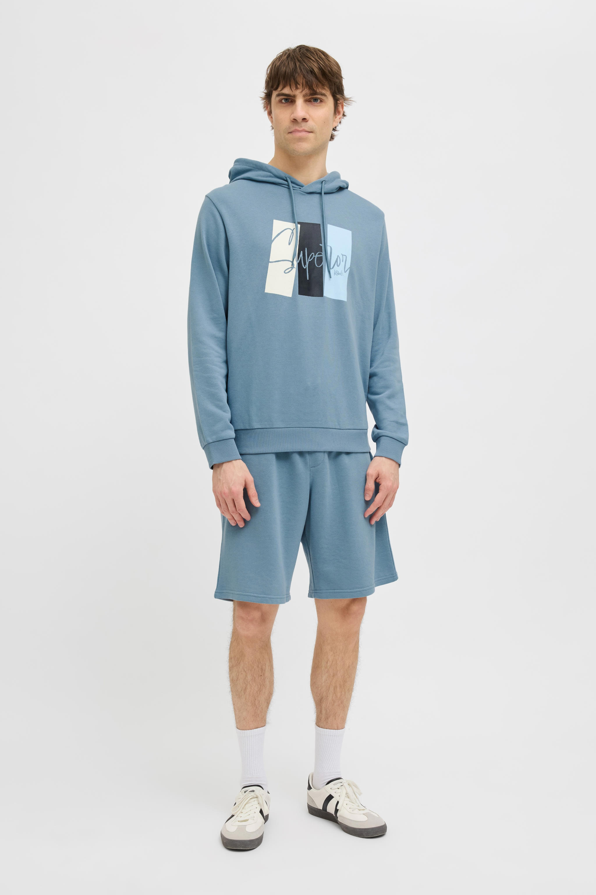 JJ REBEL loose sweatshort blauw | wehkamp