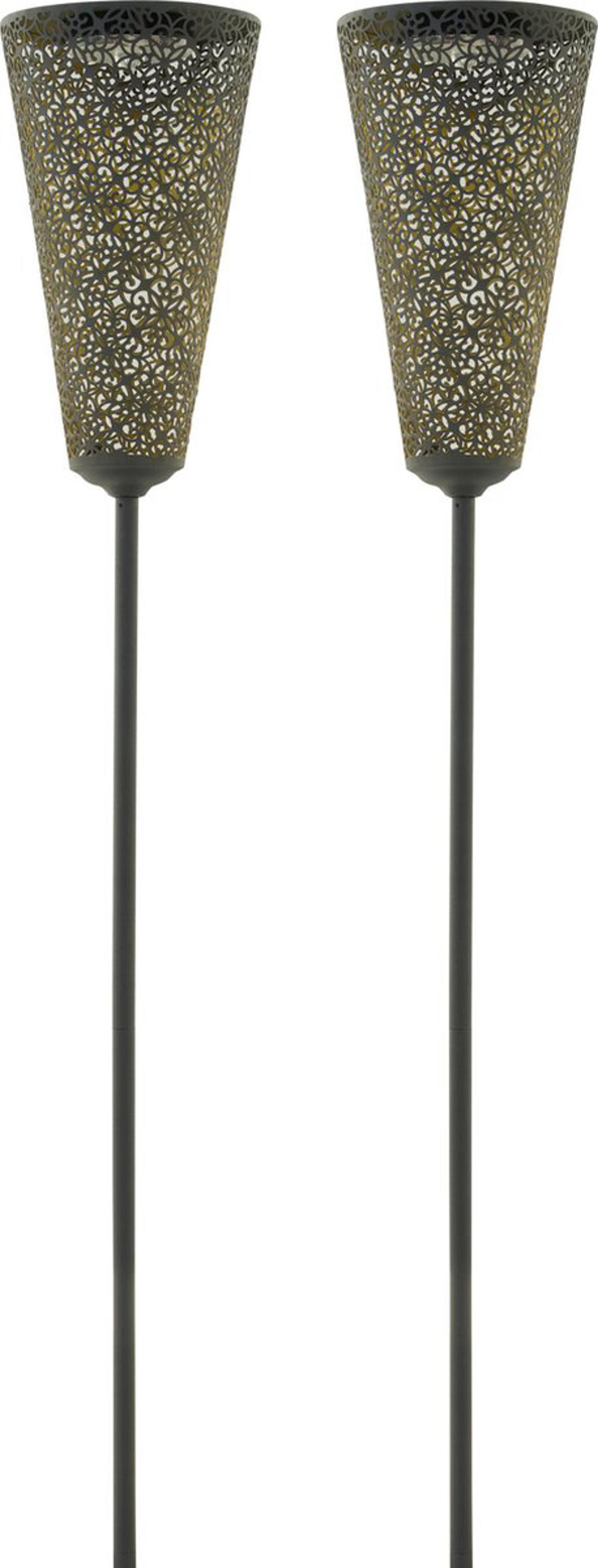 Luxform solar fakkellamp 115cm Leeds 38x LED (set van 2) | wehkamp