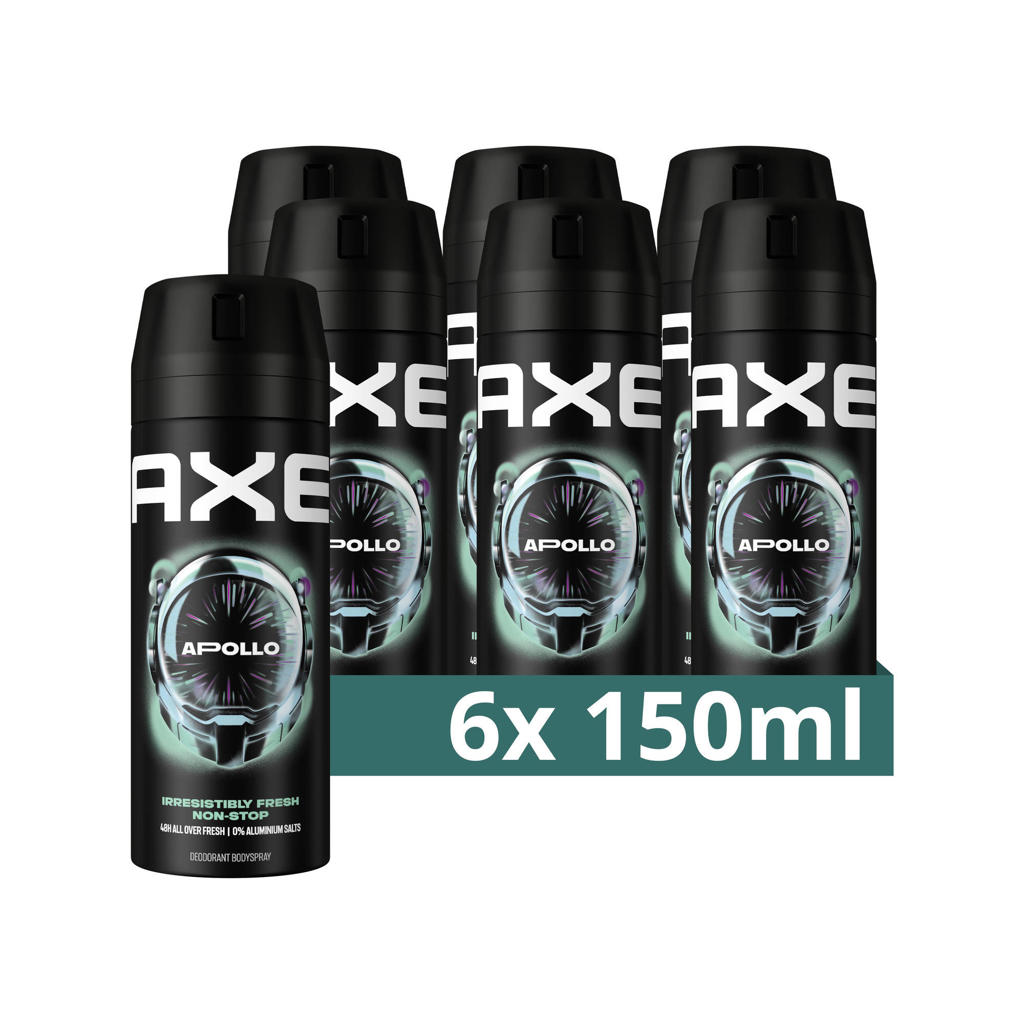 Axe Apollo deodorant bodyspray - 6 x 150 ml | wehkamp