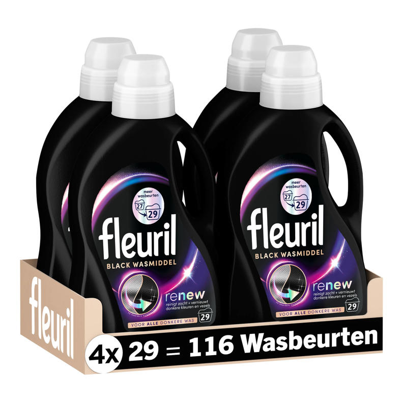 Fleuril Renew Black Wasmiddel - 116 wasbeurten | wehkamp