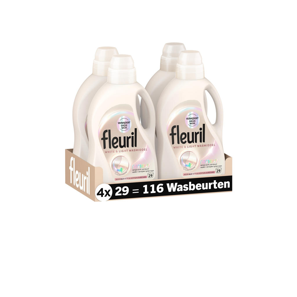 Fleuril Renew White & Light Wasmiddel - 116 wasbeurten | wehkamp