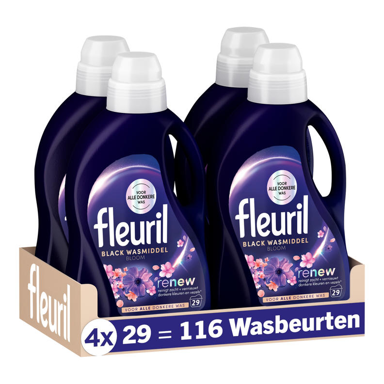 Fleuril Renew Black Bloom Wasmiddel - 116 wasbeurten | wehkamp