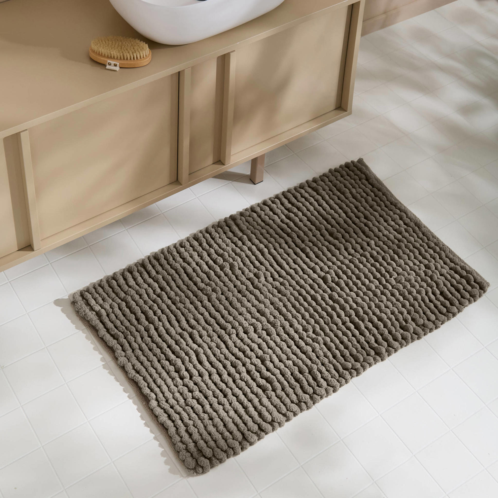 NOUS Living badmat taupe (80x50 cm) | wehkamp