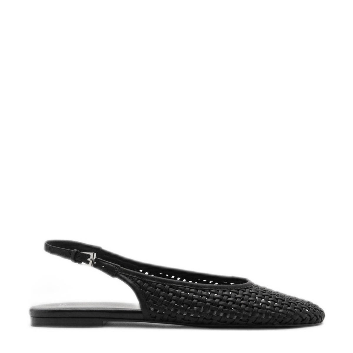 Mango slingback loafers zwart | wehkamp