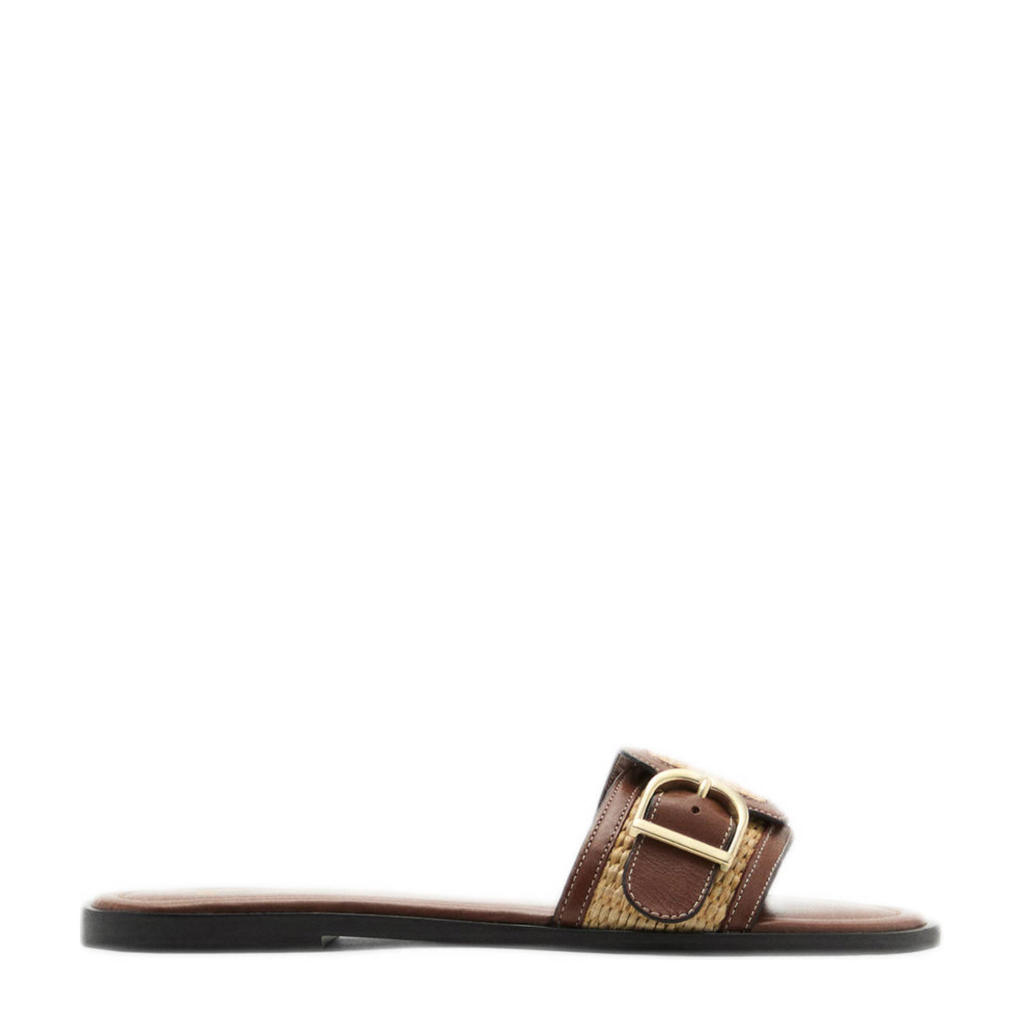 Mango slippers bruin kopen? | Morgen in huis | wehkamp