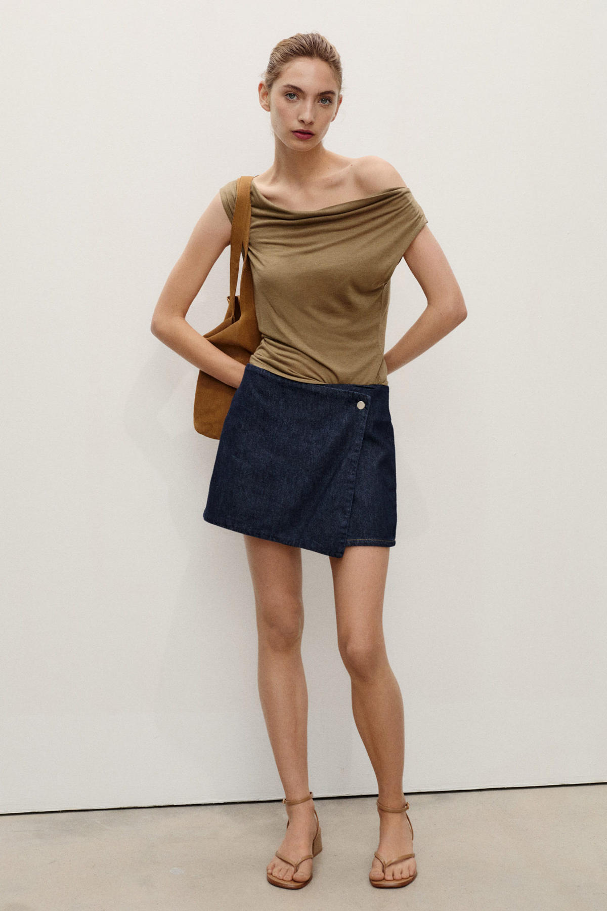 Mango denim skort dark blue denim | wehkamp
