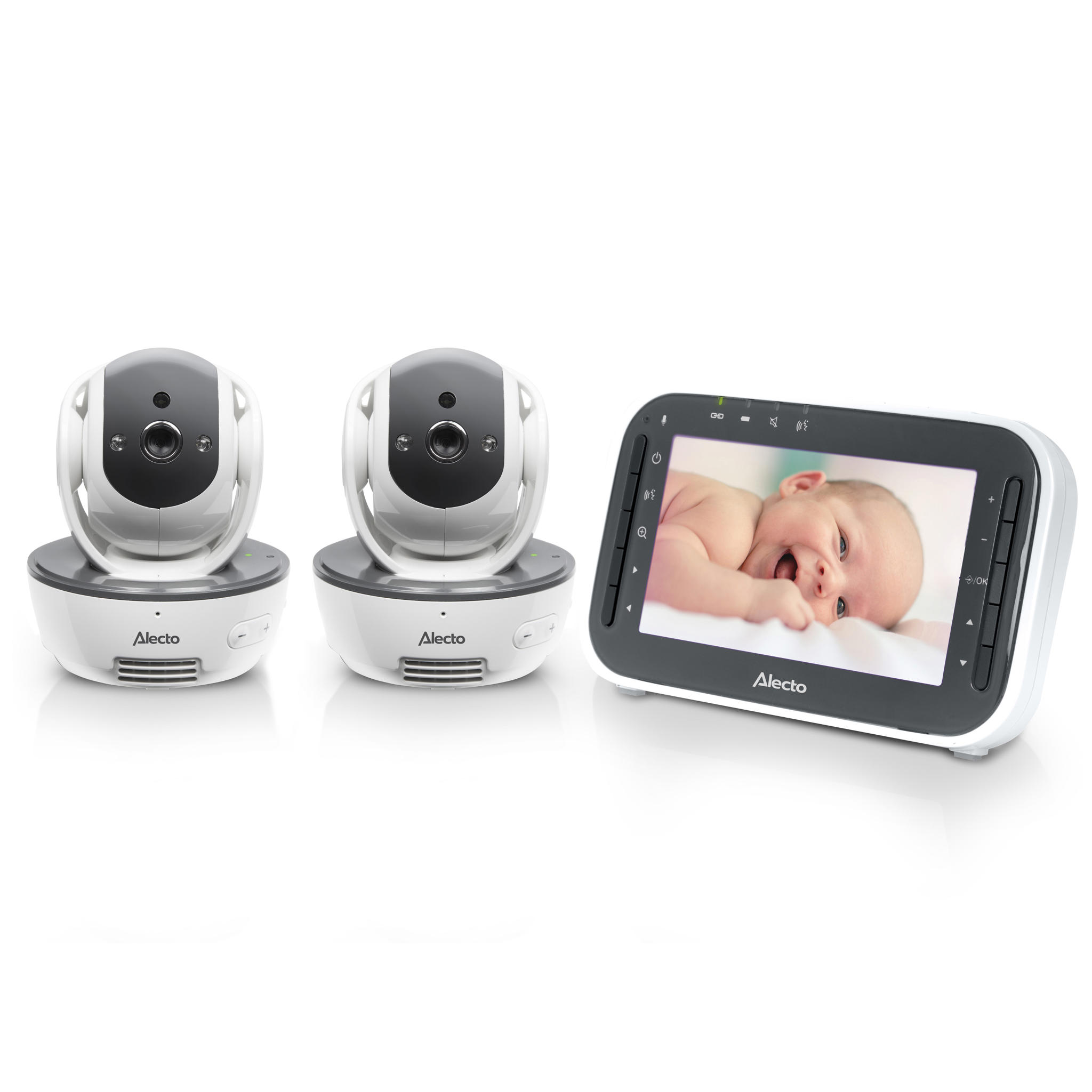 Alecto DVM200M + DVM200C Babyfoon met camera en 4.3" kleurenscherm ...