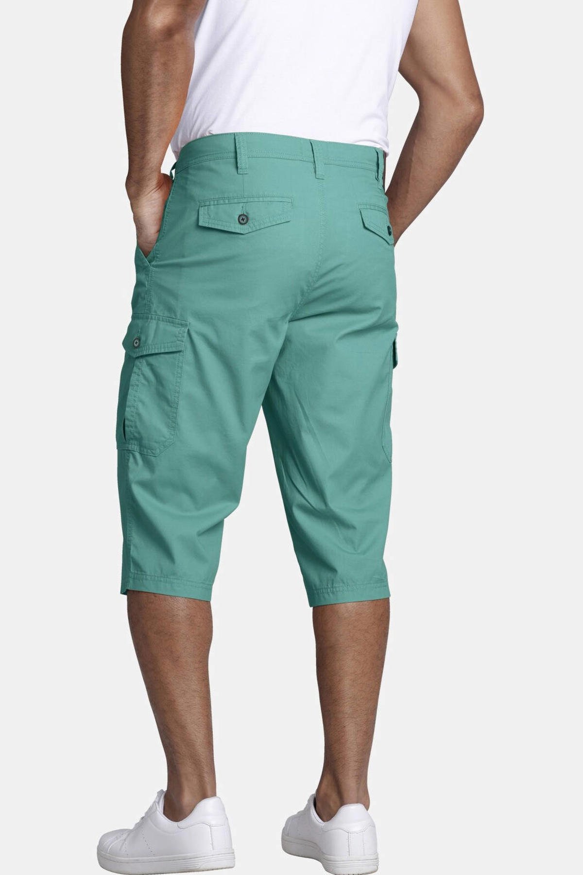 Jan Vanderstorm loose fit cargo short JERE Plus Size turquoise | wehkamp