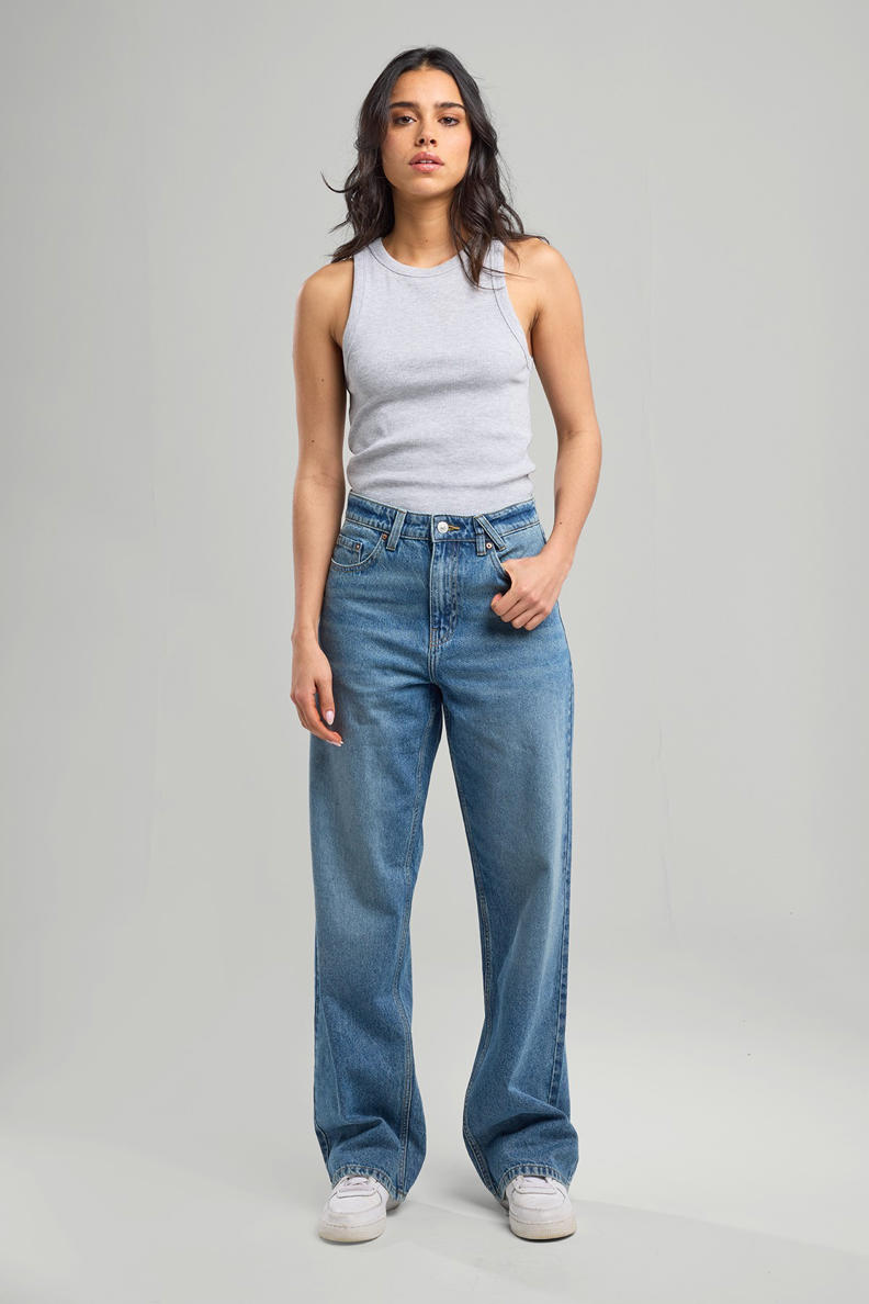 America Today straight jeans high waist medium blue | wehkamp