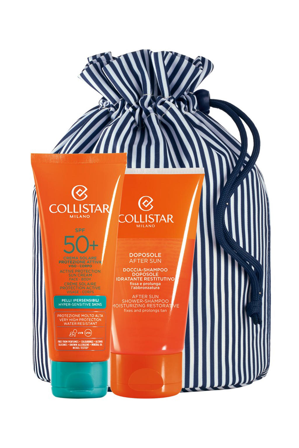 Collistar Sun Kit - Sun Cream SPF50+ 100 ml + After Sun Shower-Shampoo ...