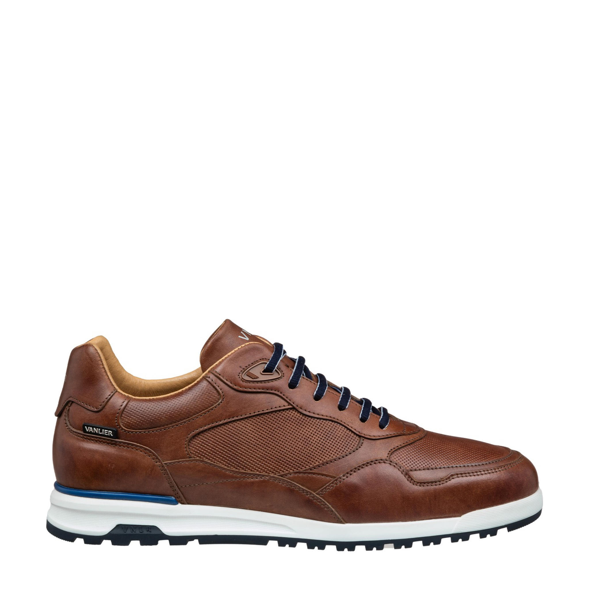 Van Lier Nubuck sneakers licht cognac | wehkamp