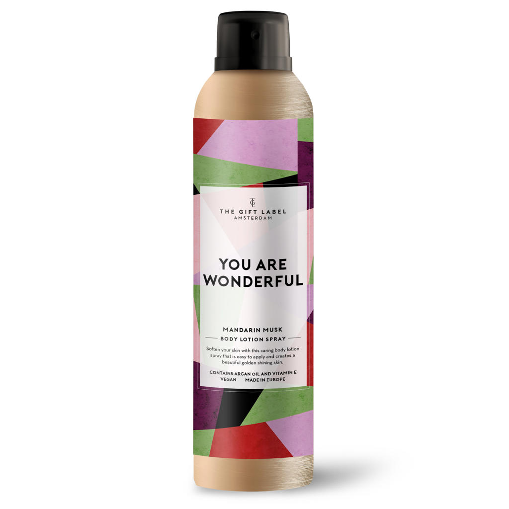 The Gift Label Body Lotion Spray 200ml V2 - You Are Wonderful | wehkamp