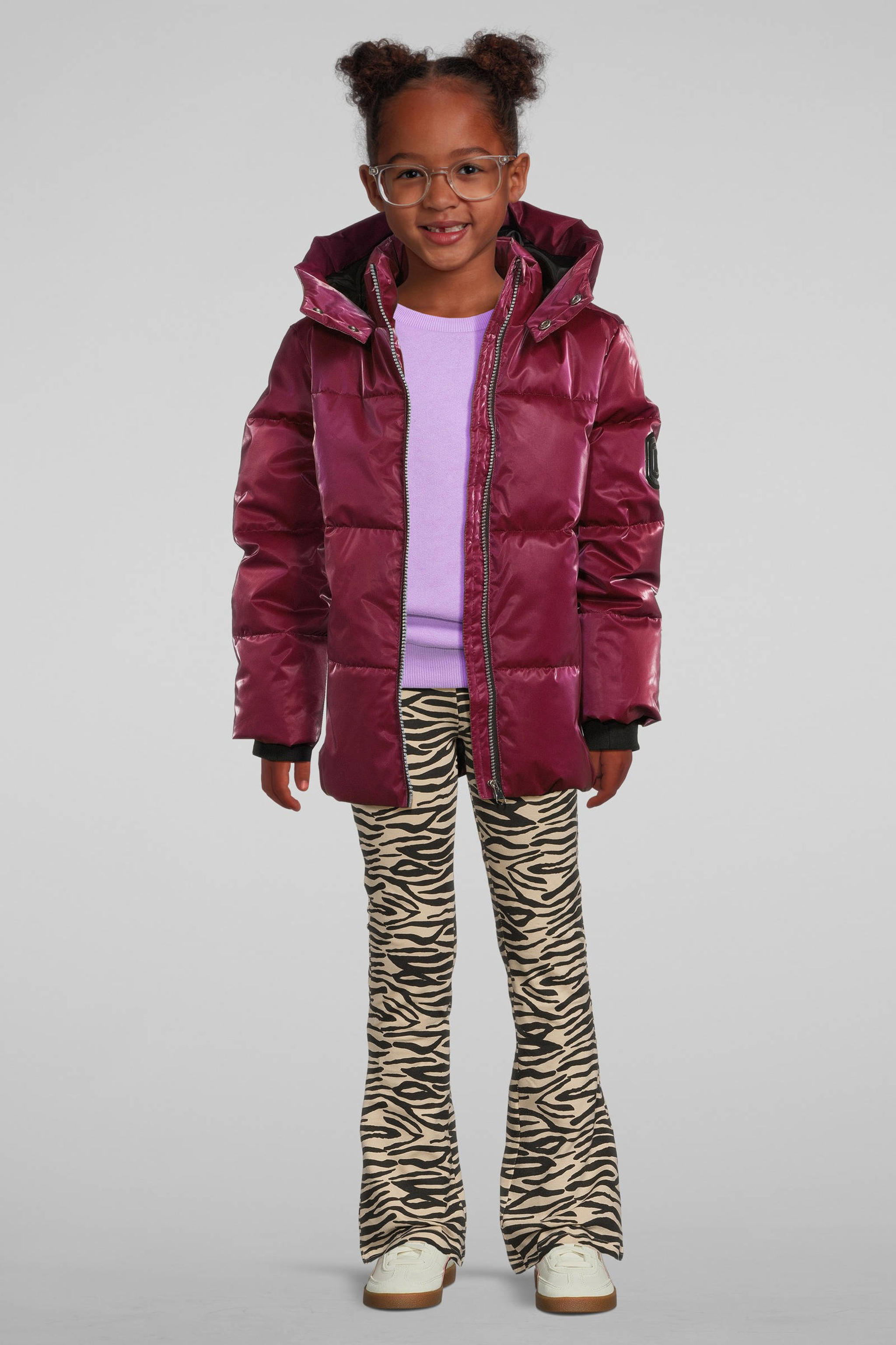Coolcat gecoate pufferjas met C logo Jessy donkerrood | wehkamp