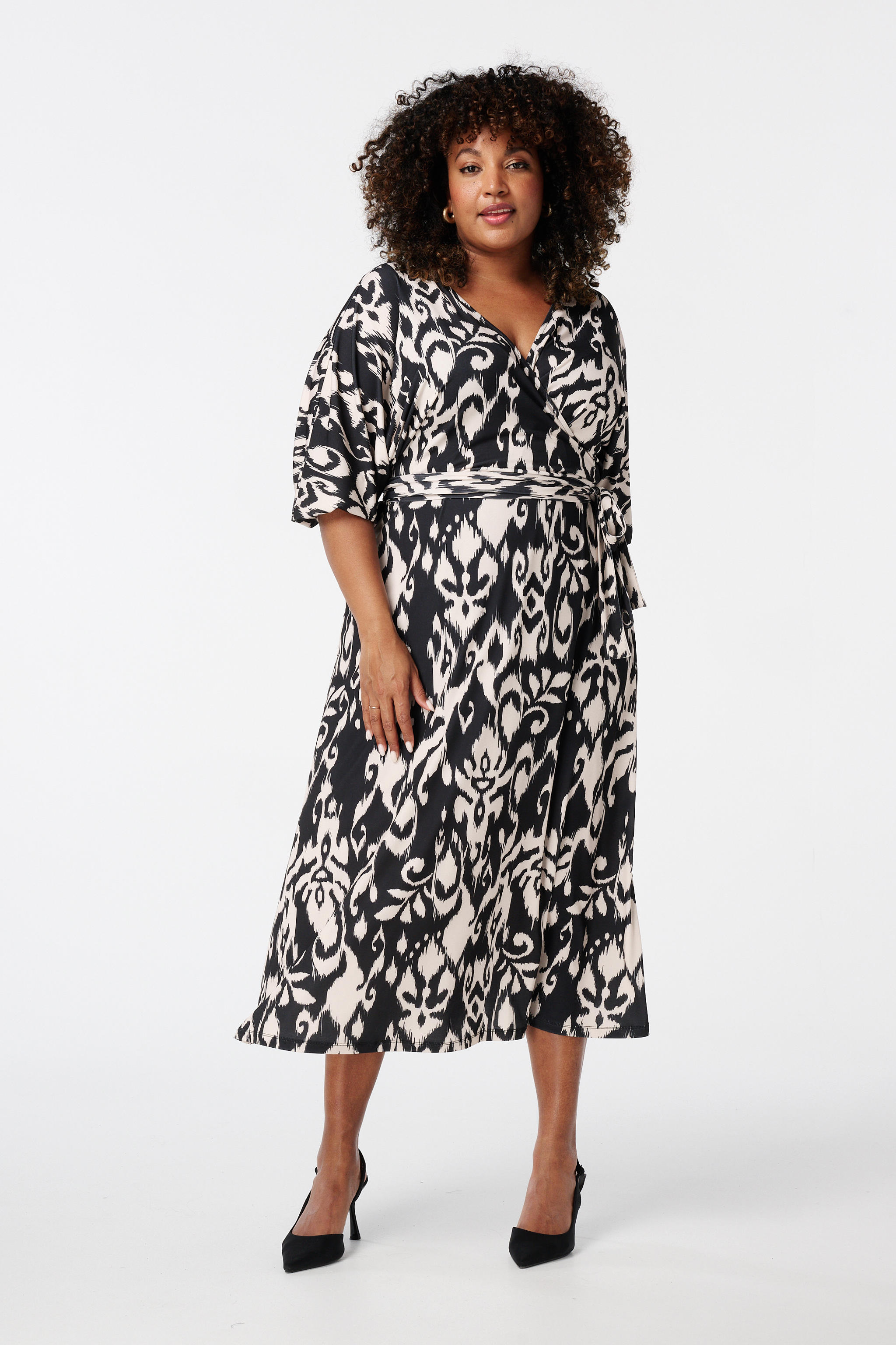 MS Mode midi jurk ecru kopen? | Morgen in huis | wehkamp