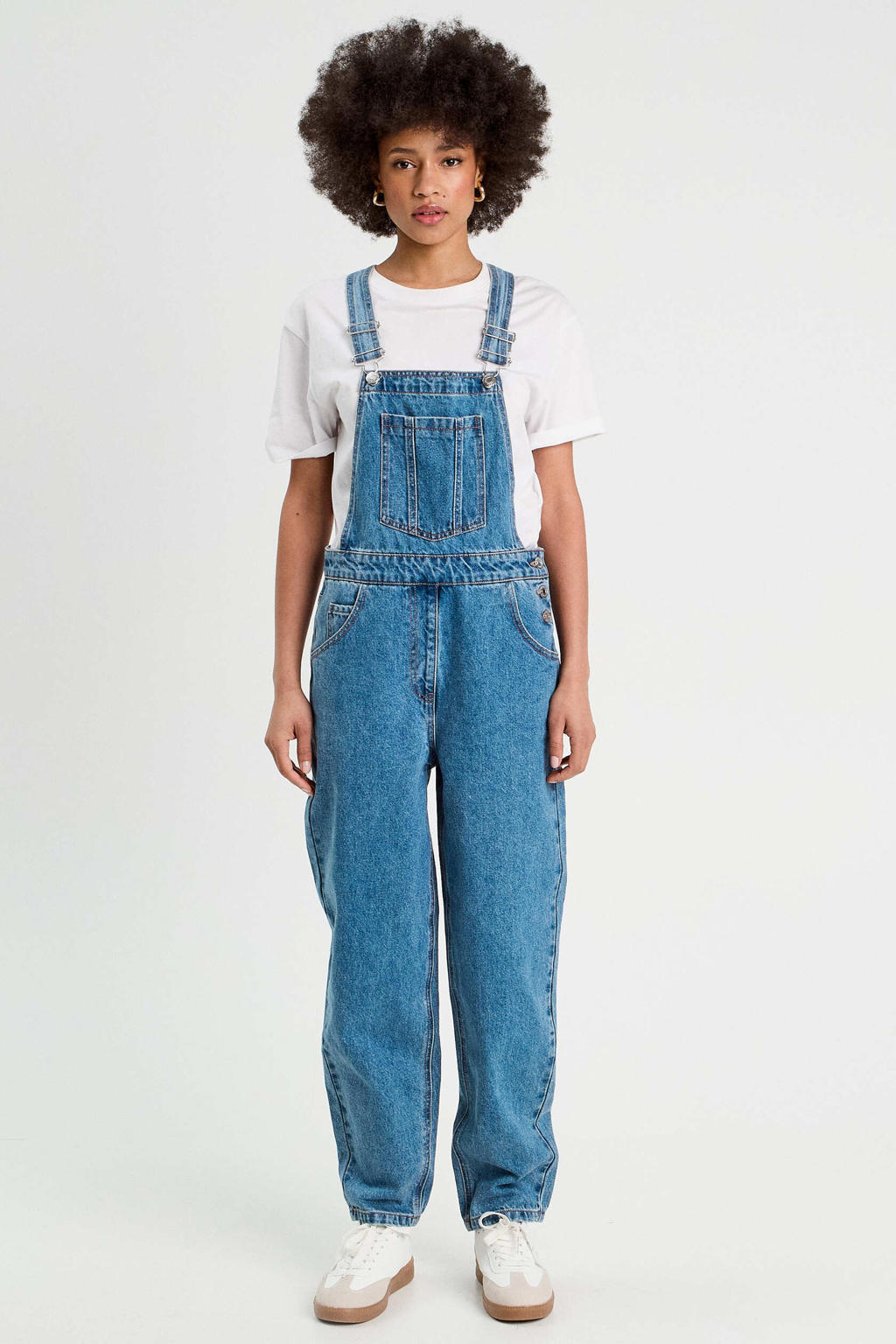 Cache Cache mom jumpsuit medium blue denim | wehkamp