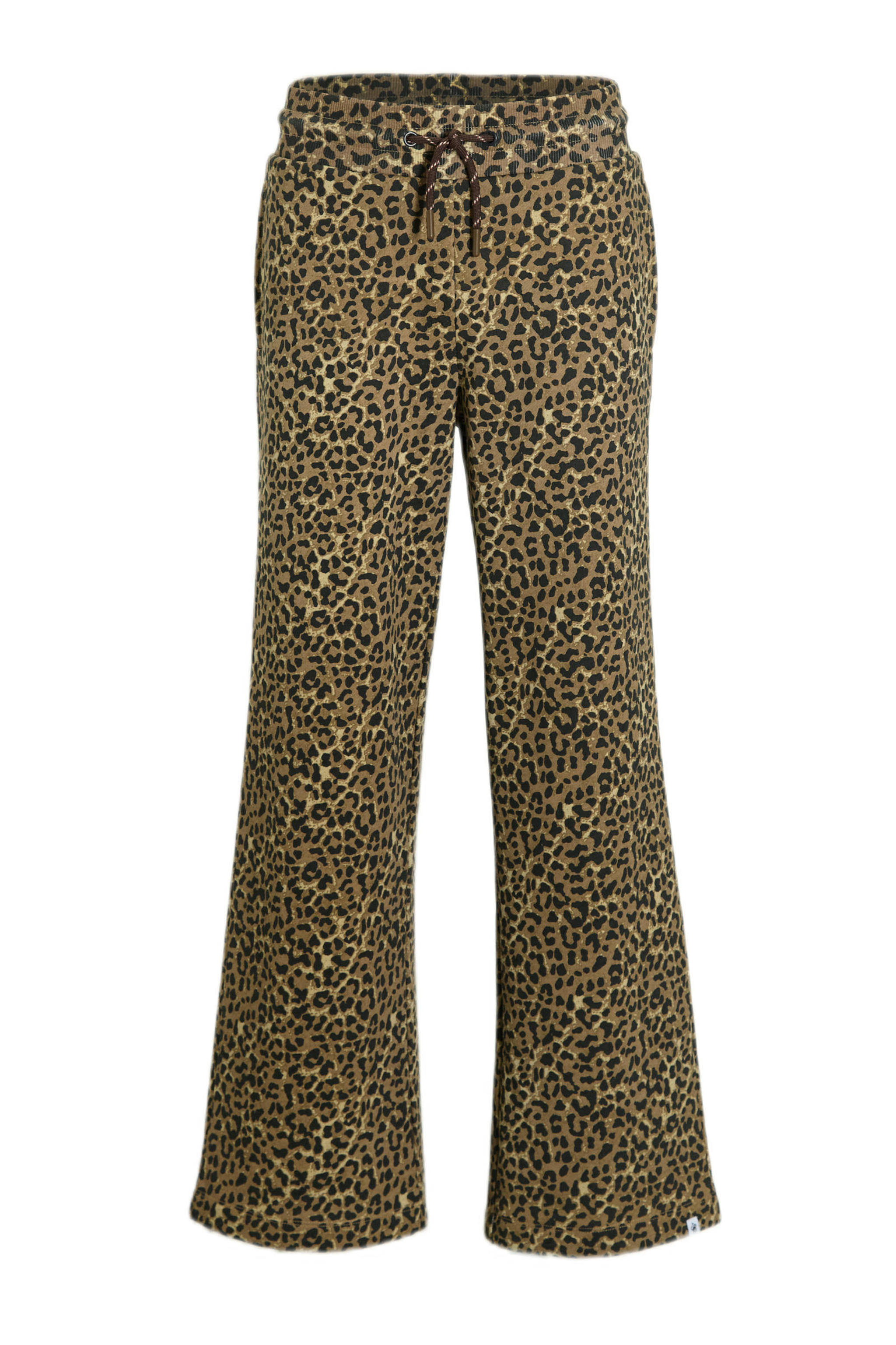Me & My Monkey flared broek panterprint | wehkamp