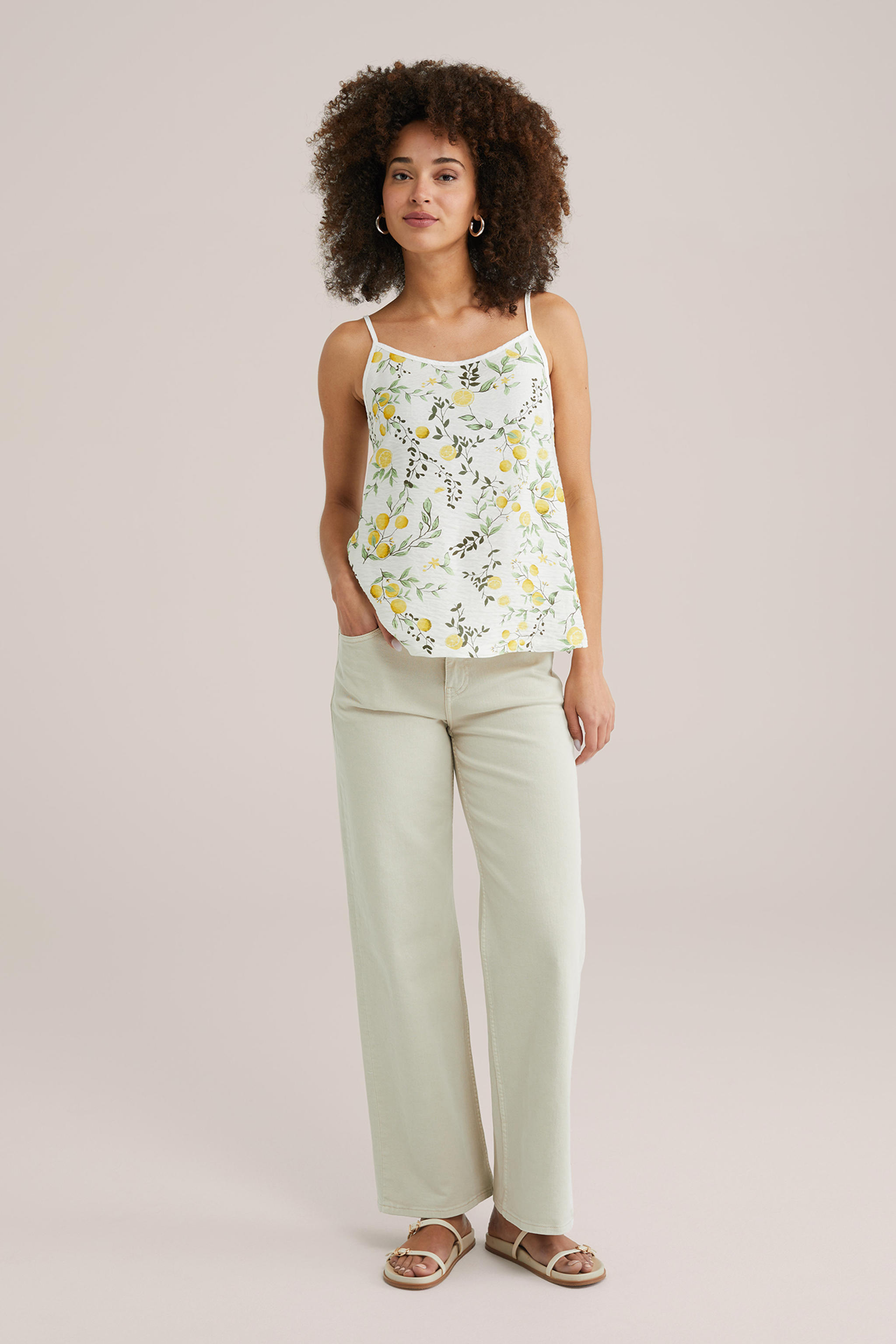 WE Fashion mouwloze top ecru kopen? | Morgen in huis | wehkamp