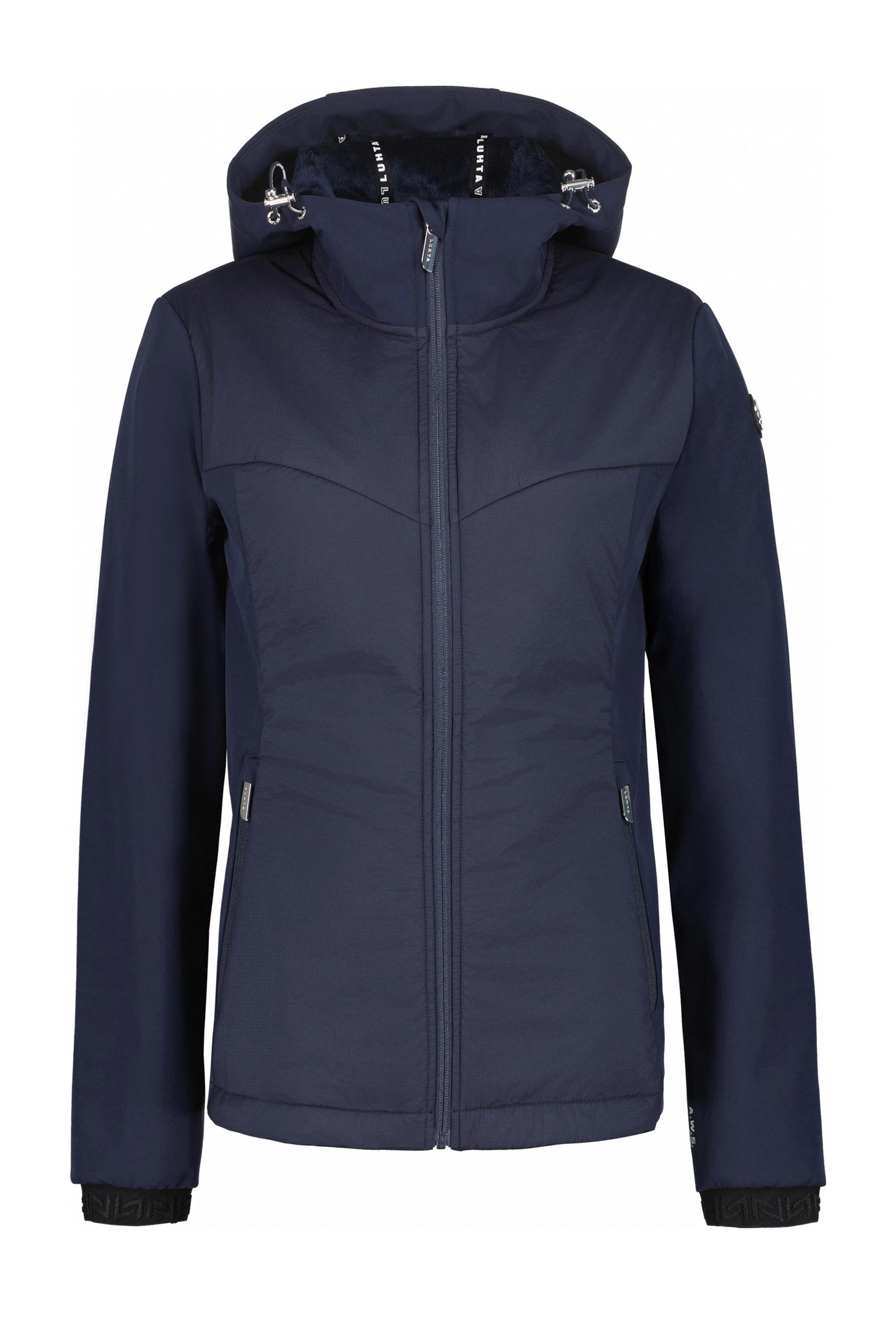 Luhta outdoor jas Ivaara donkerblauw | wehkamp