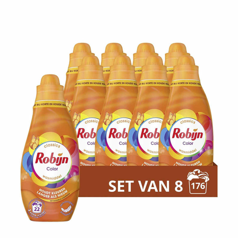 Robijn Klein & Krachtig Classics Color Vloeibaar wasmiddel - 176 ...