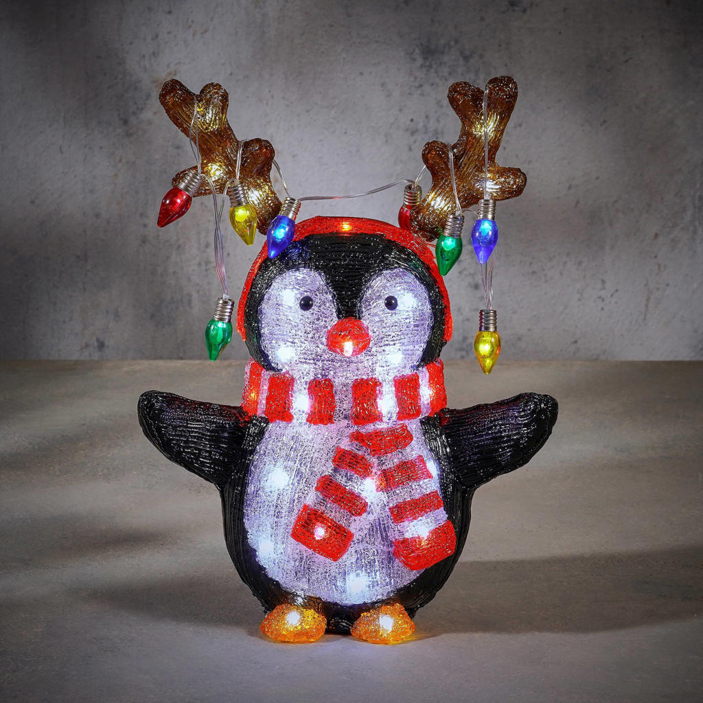 Luca Lighting kerst pinguin Acryl (40 led) | wehkamp