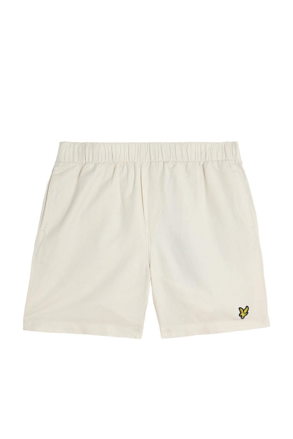 Lyle & Scott linnen regular casual short ecru | wehkamp
