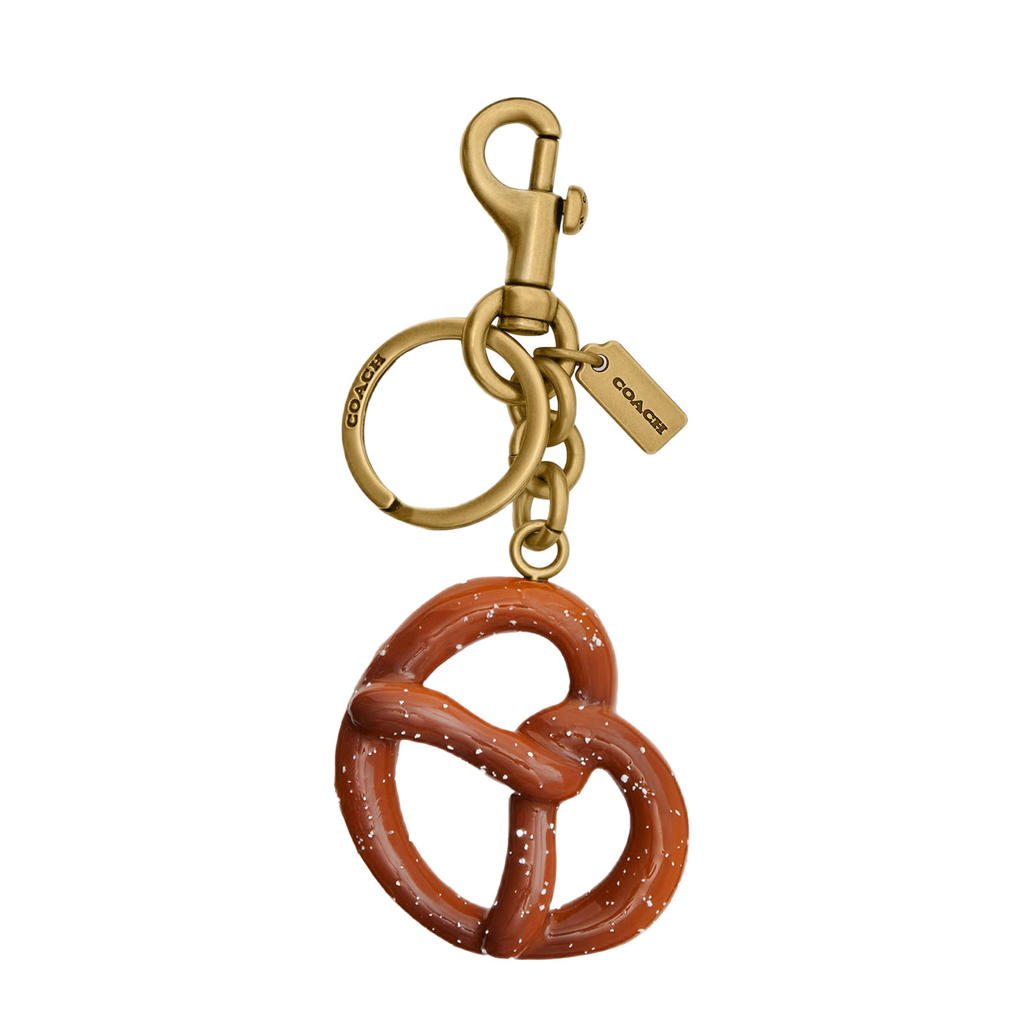 Coach sleutelhanger Small Pretzel goudkleurig | wehkamp
