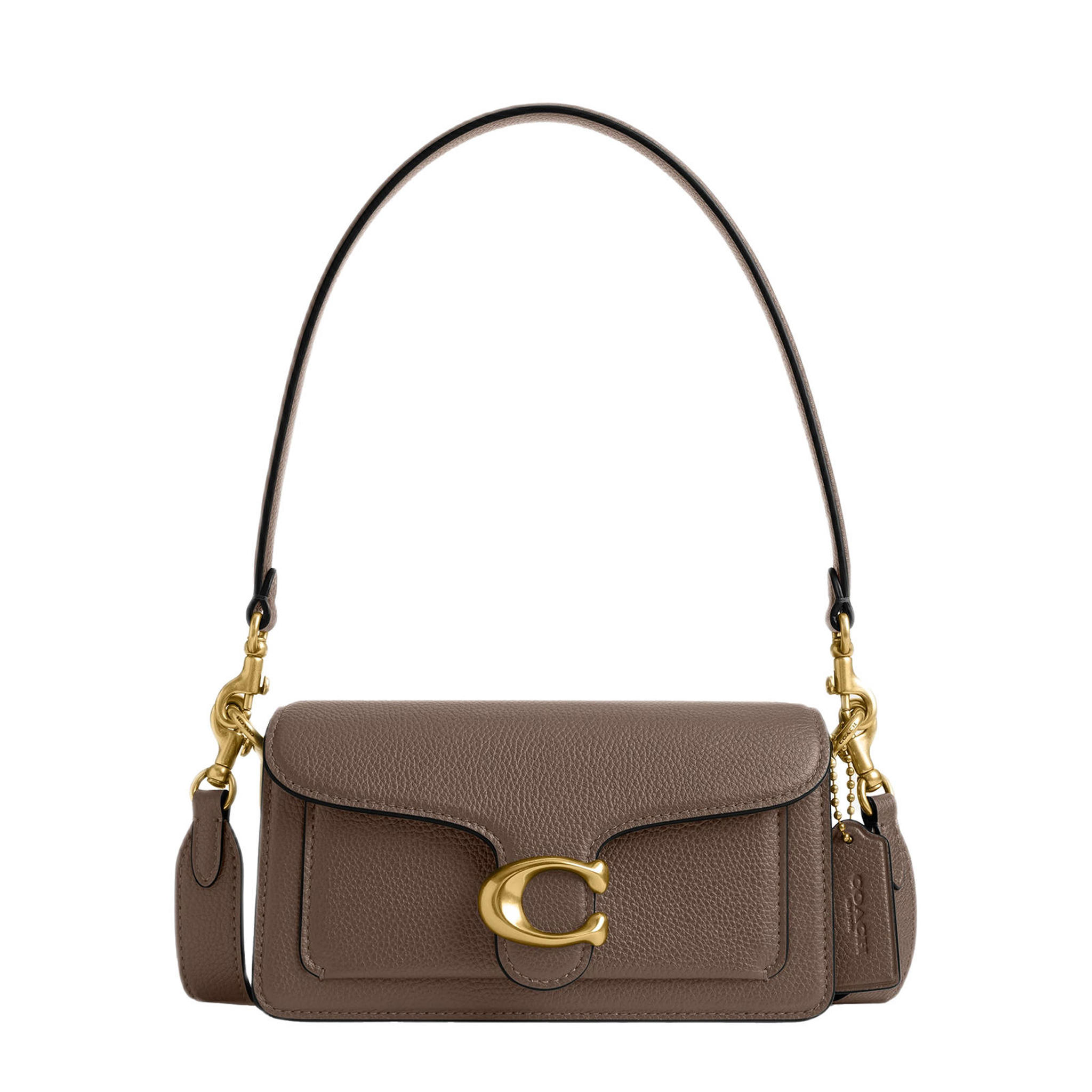 Coach leren schoudertas Tabby 20 taupe | wehkamp