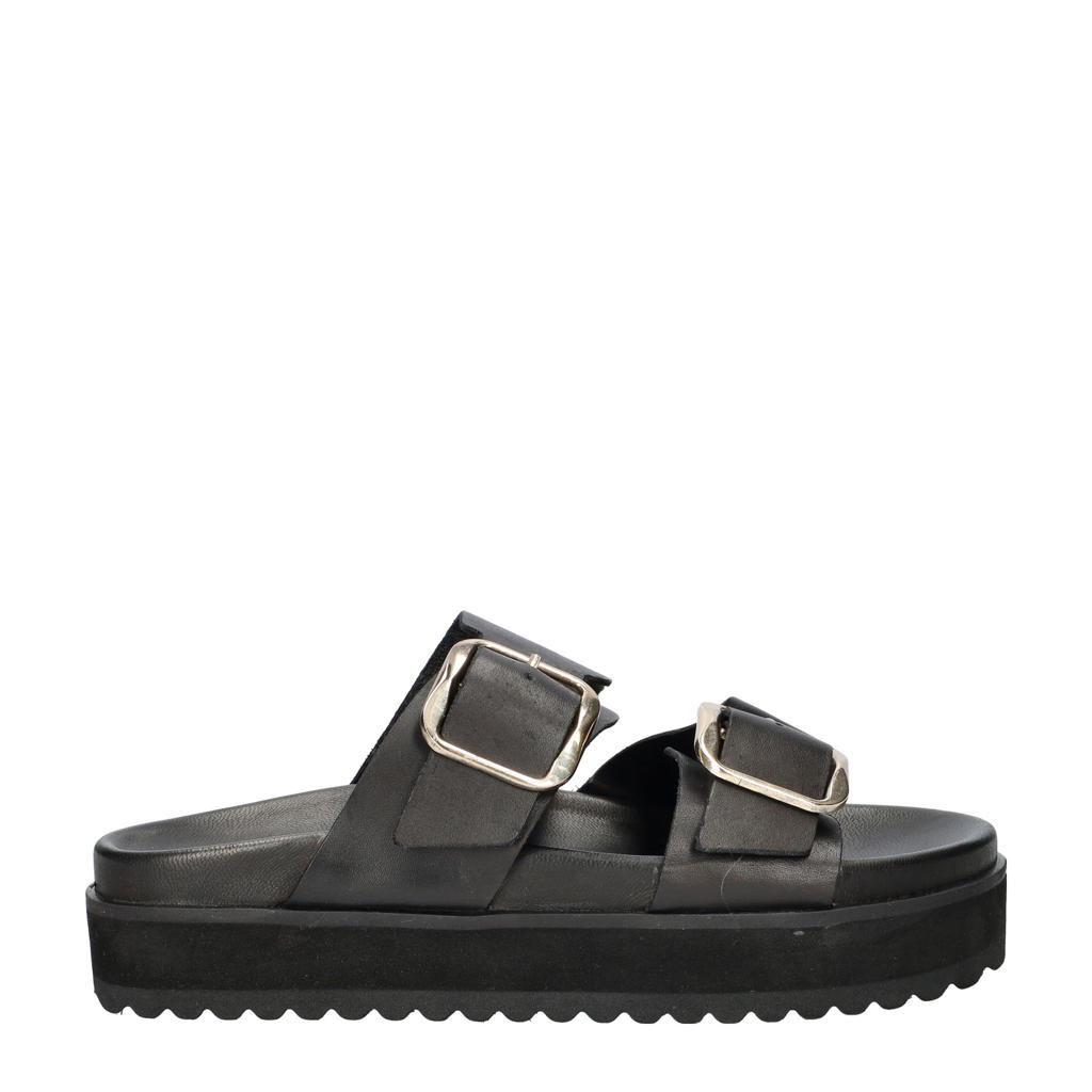 Nelson leren slippers zwart kopen? | Morgen in huis | wehkamp