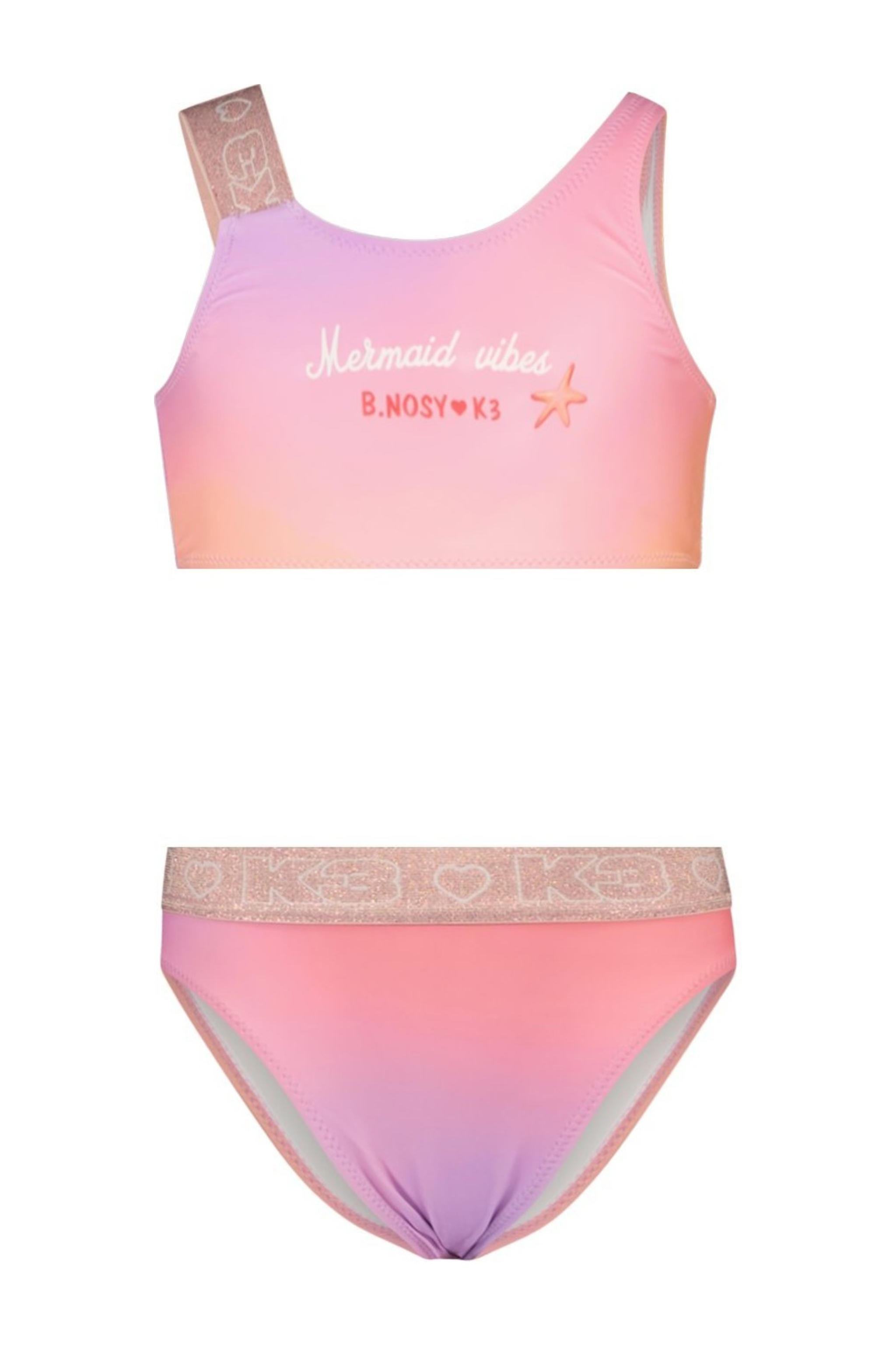 B.Nosy x K3 K3 crop bikini roze/lila | wehkamp