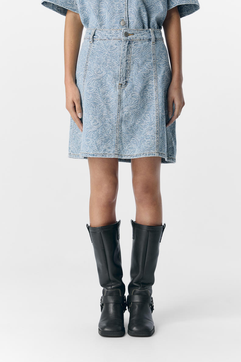 OBJECT denim spijkerrok light blue denim | wehkamp