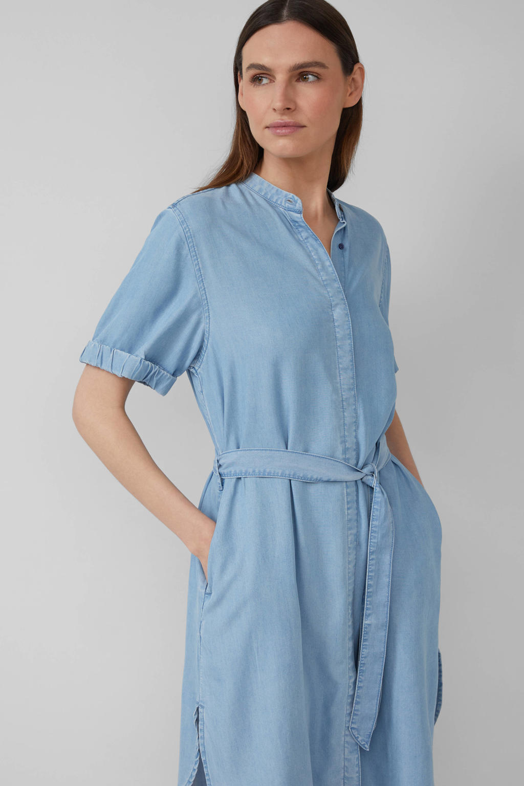s.Oliver denim spijkerjurk light blue denim | wehkamp
