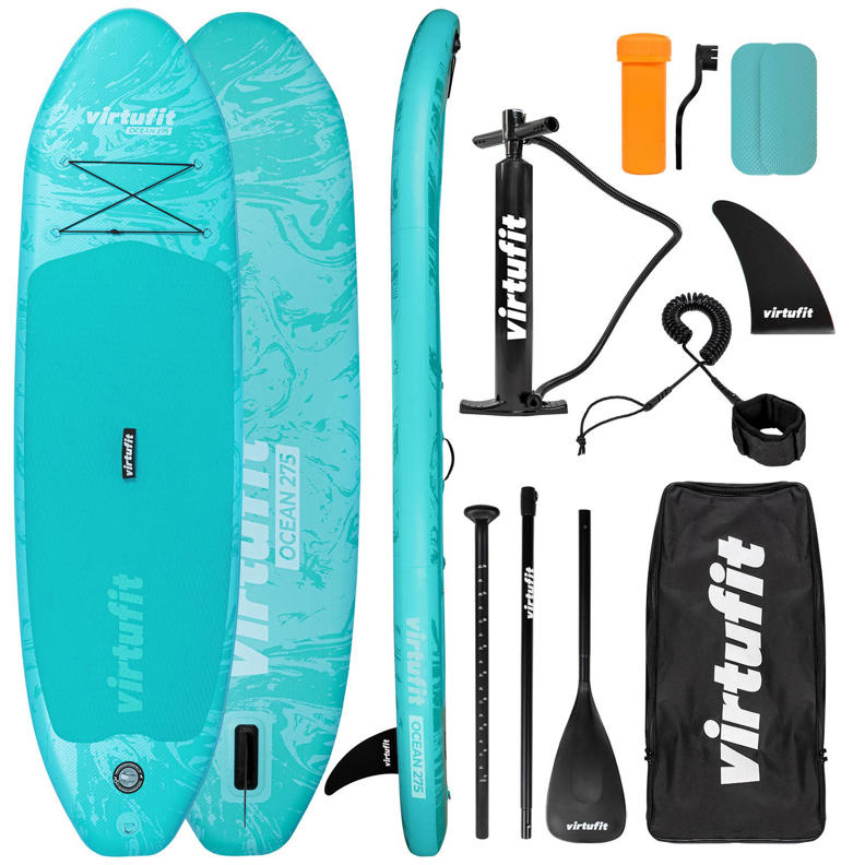 Virtufit opblaasbaar supboard Ocean 275 - Turquoise | wehkamp