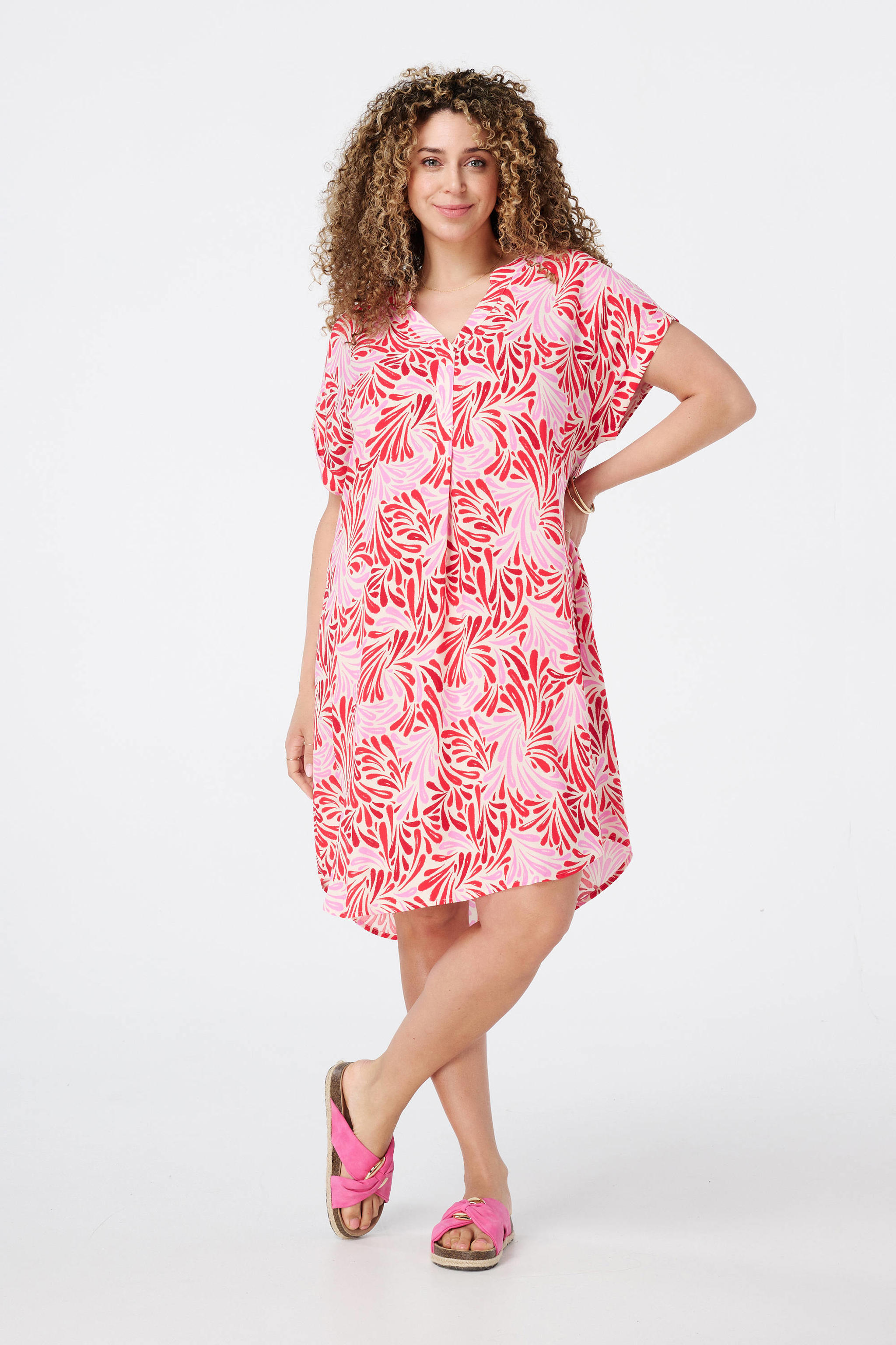 MS Mode zomerjurk rood kopen? | Morgen in huis | wehkamp